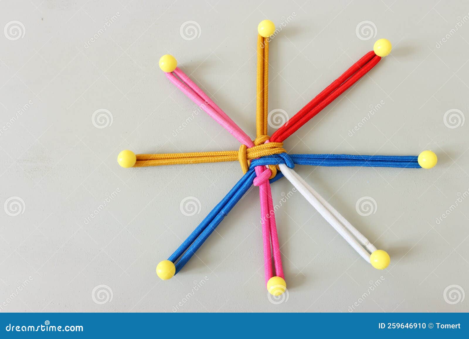 Concept Image of Unity and Teamwork. Ropes Tied Together As a Symbol of ...