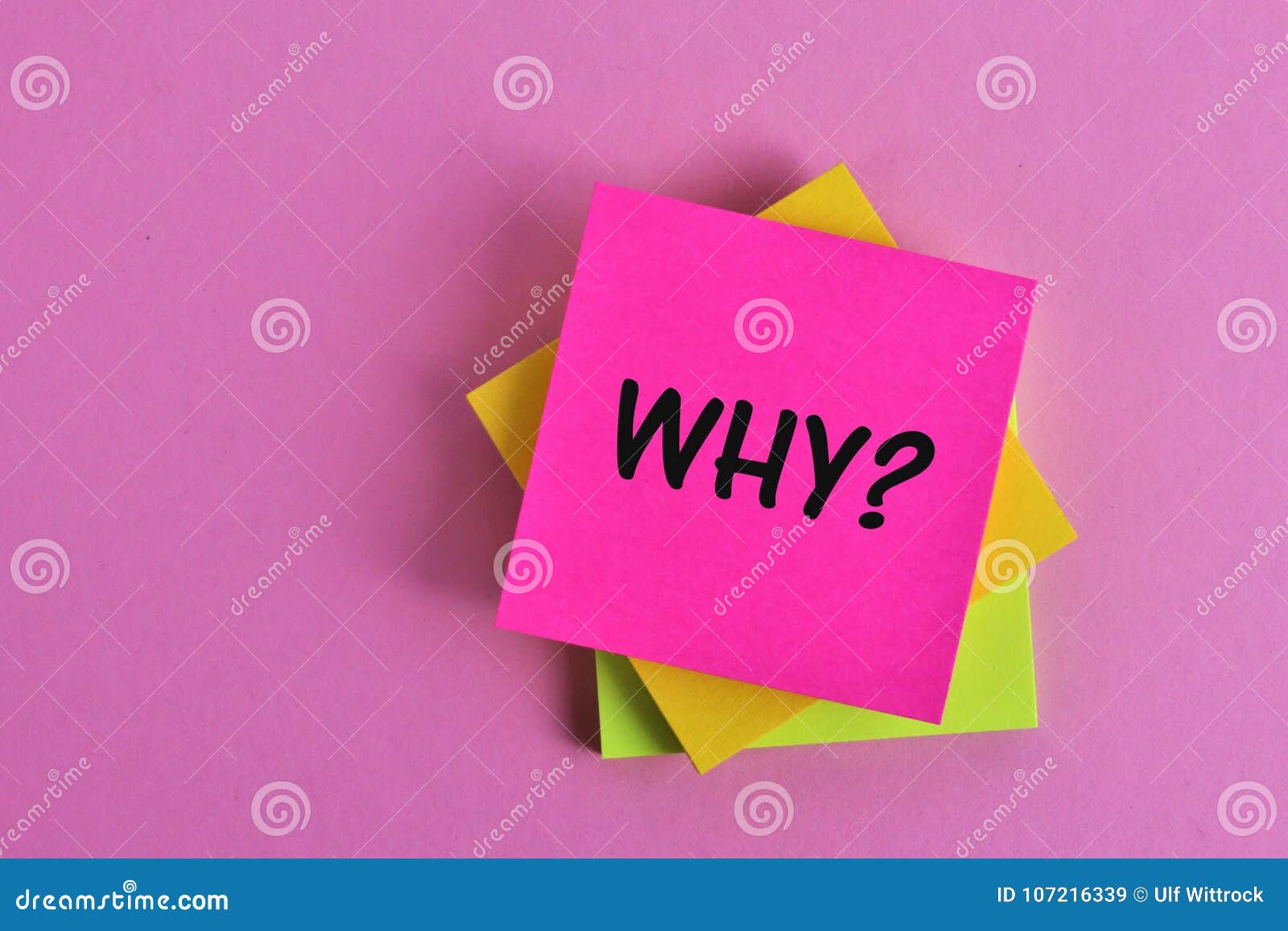 An Concept Image of a Why Note- Business, Office Stock Image - Image of ...