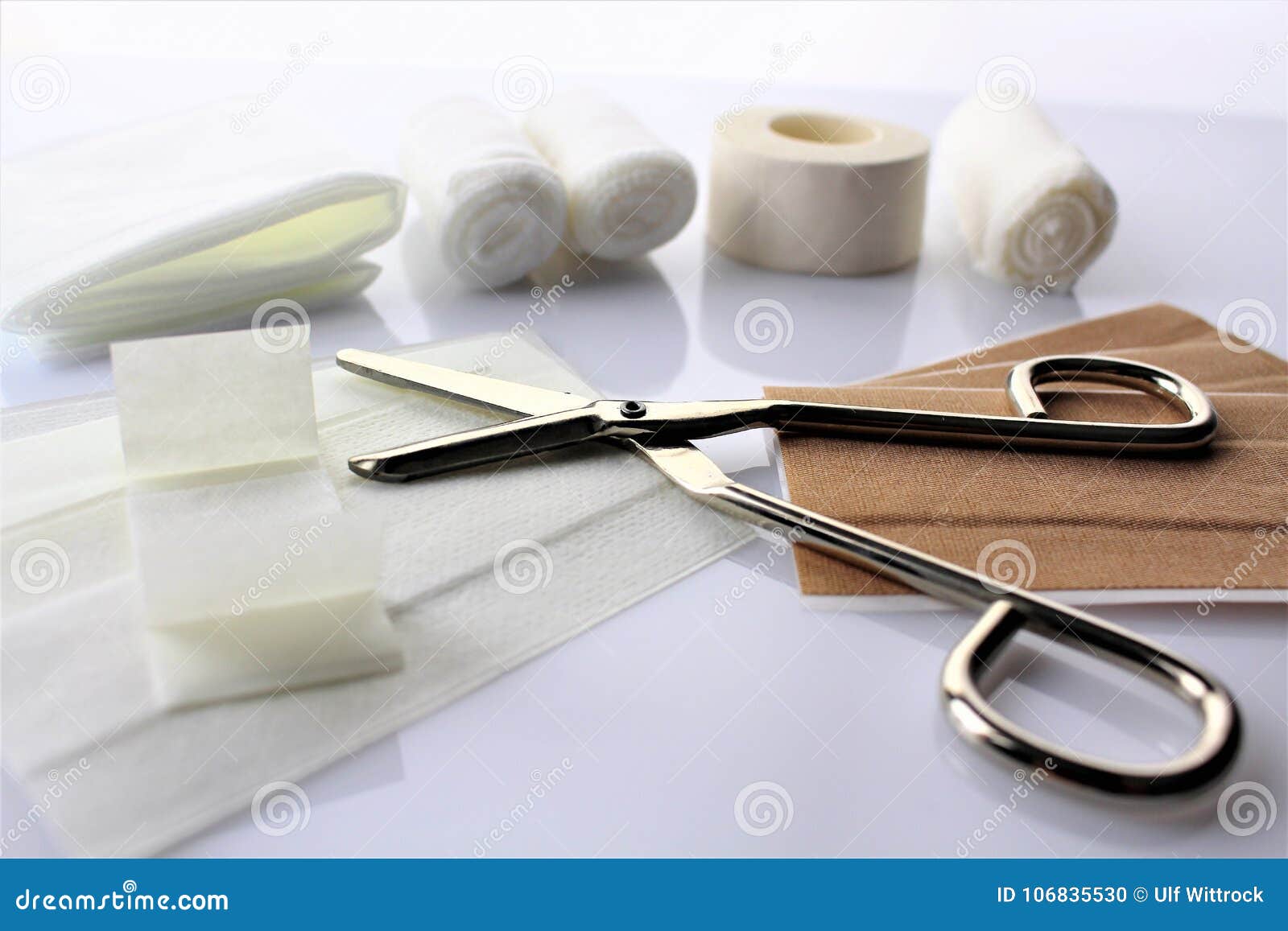 An Concept Image of Wound Material, First Aid Stock Photo - Image of ...