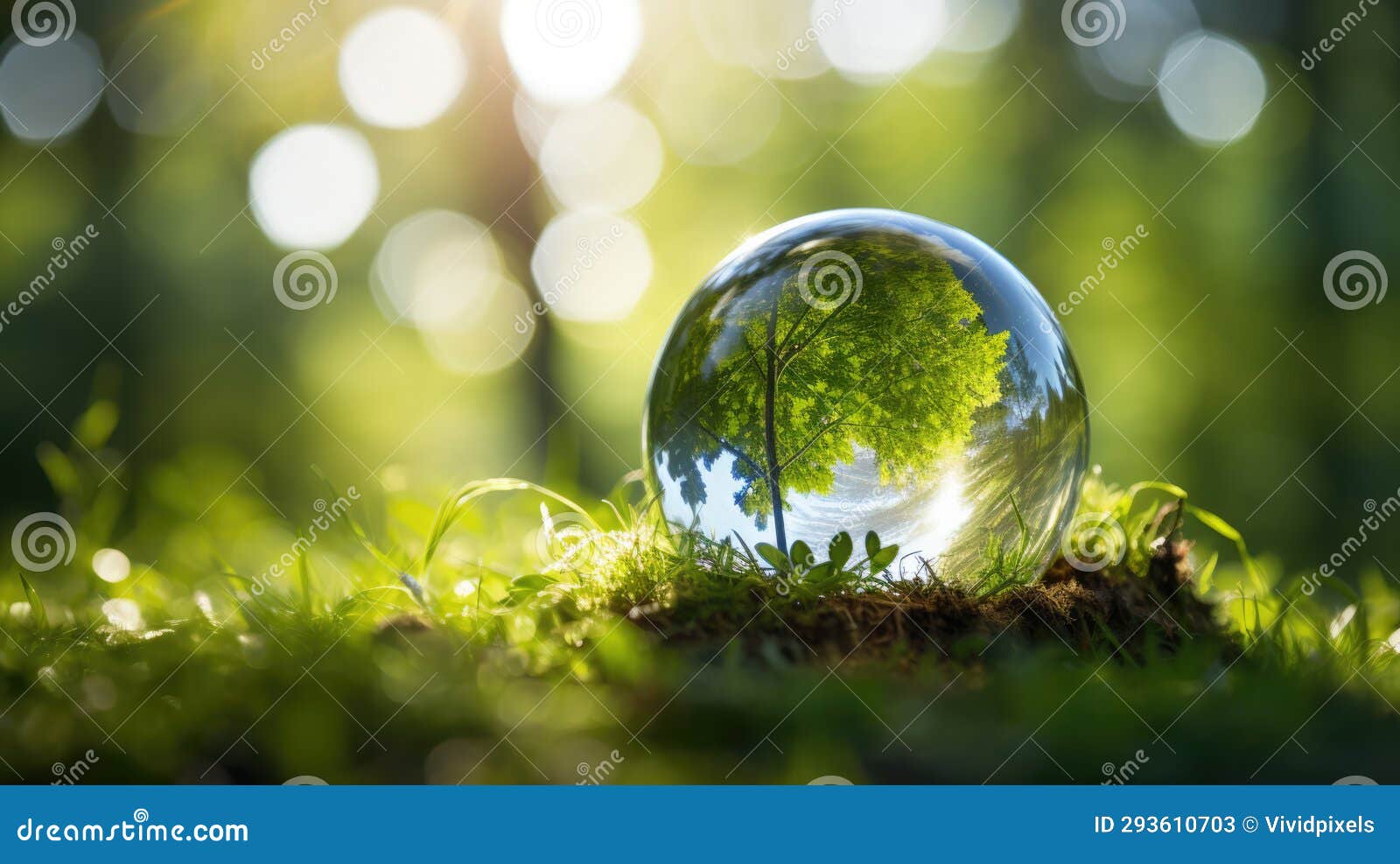 Concept Image of a Young Seedling Growing Inside a Protective Clear ...
