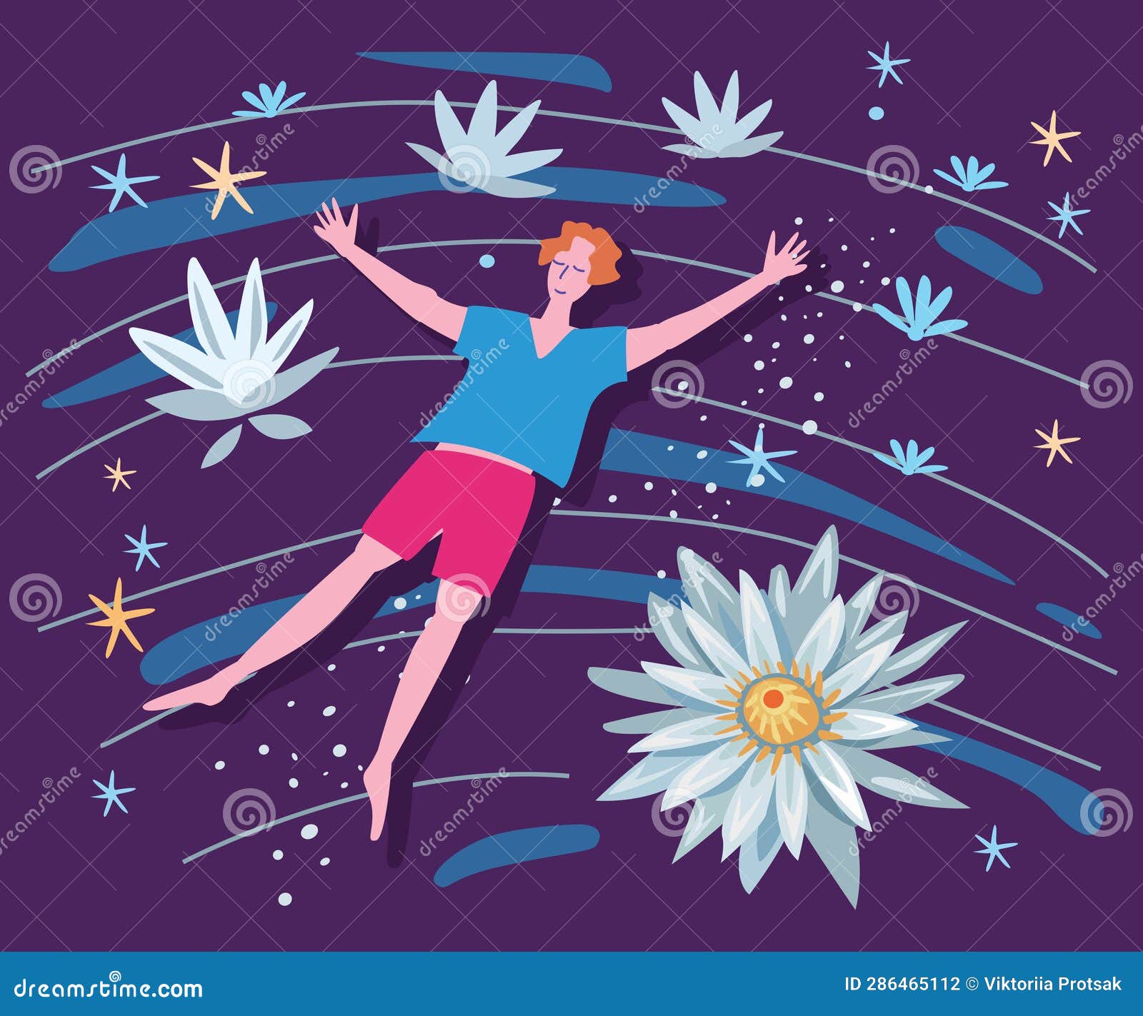 Concept for Immersion in the Inner World Stock Illustration ...