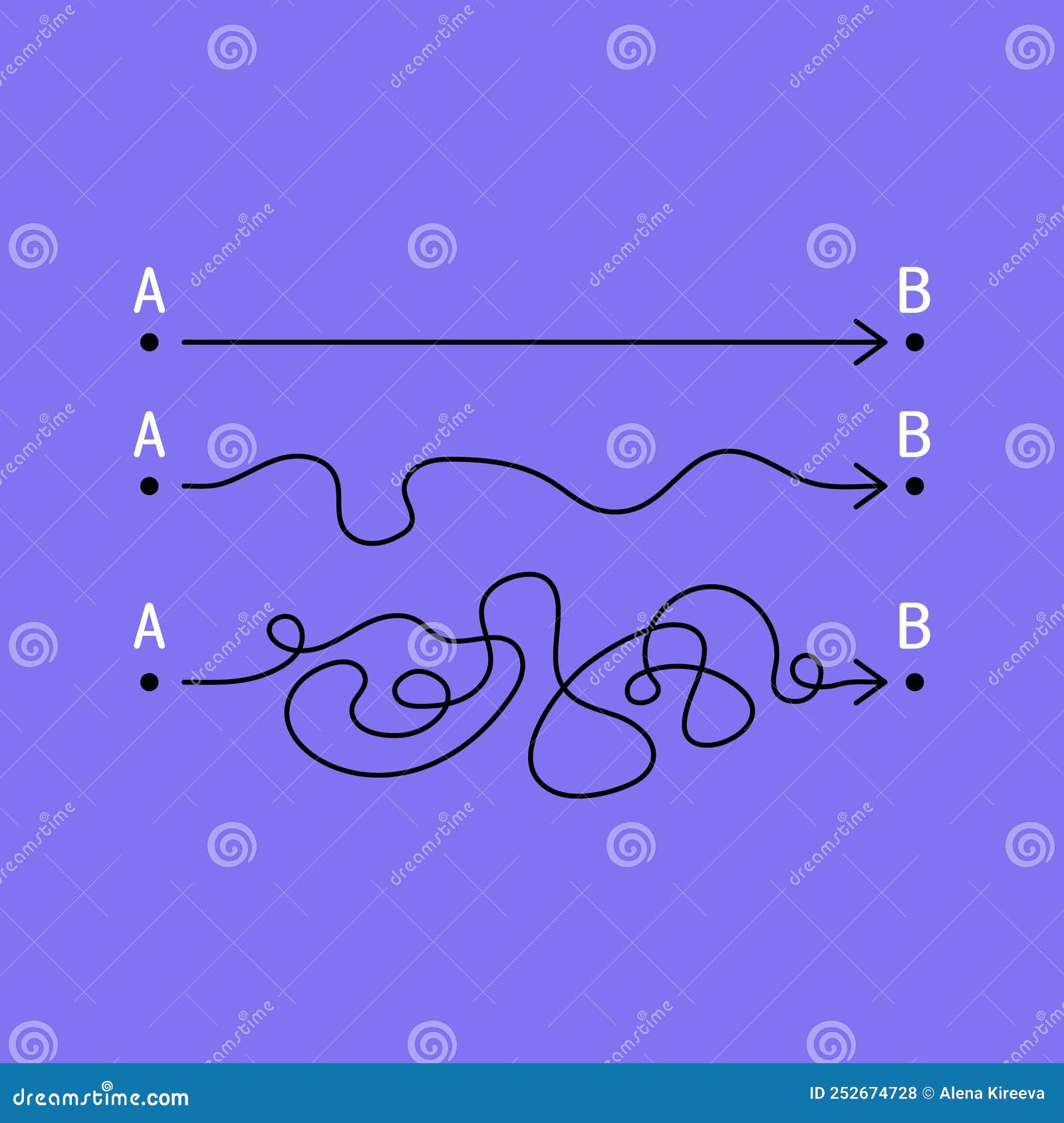 The Concept Of Implementing The Plan. Vector Illustration ...