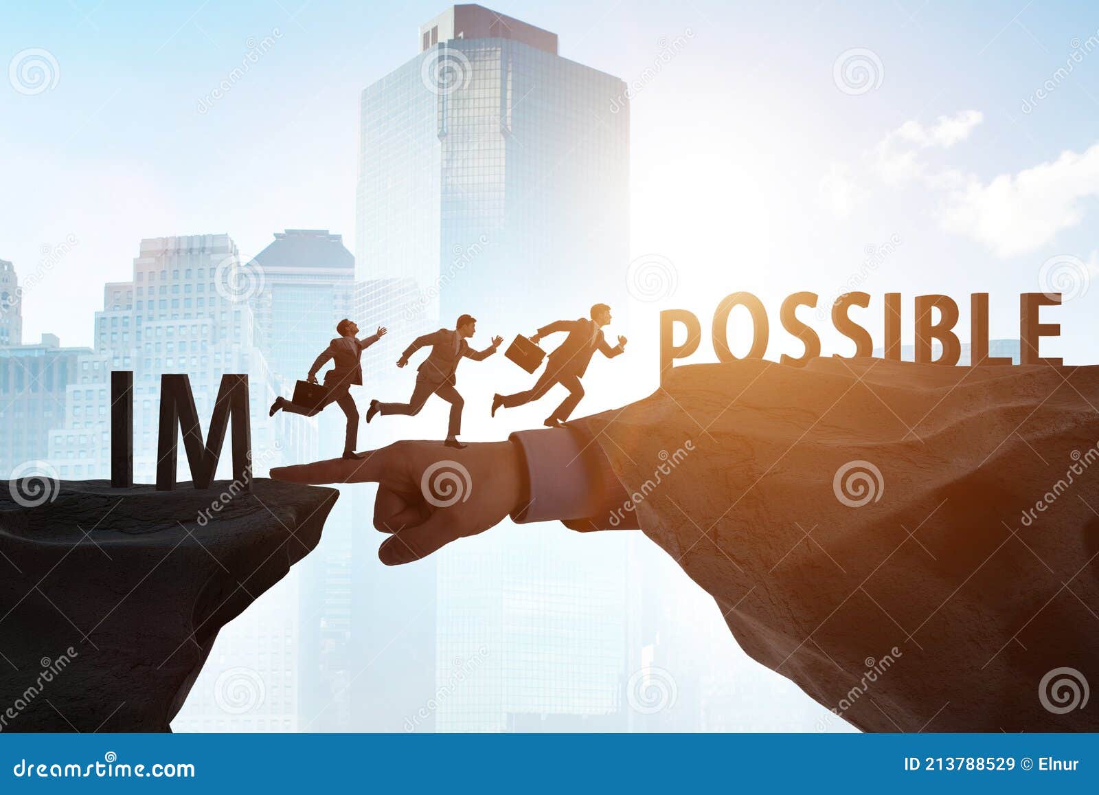 The Concept of Impossible Becoming Possible Stock Image - Image of plan ...