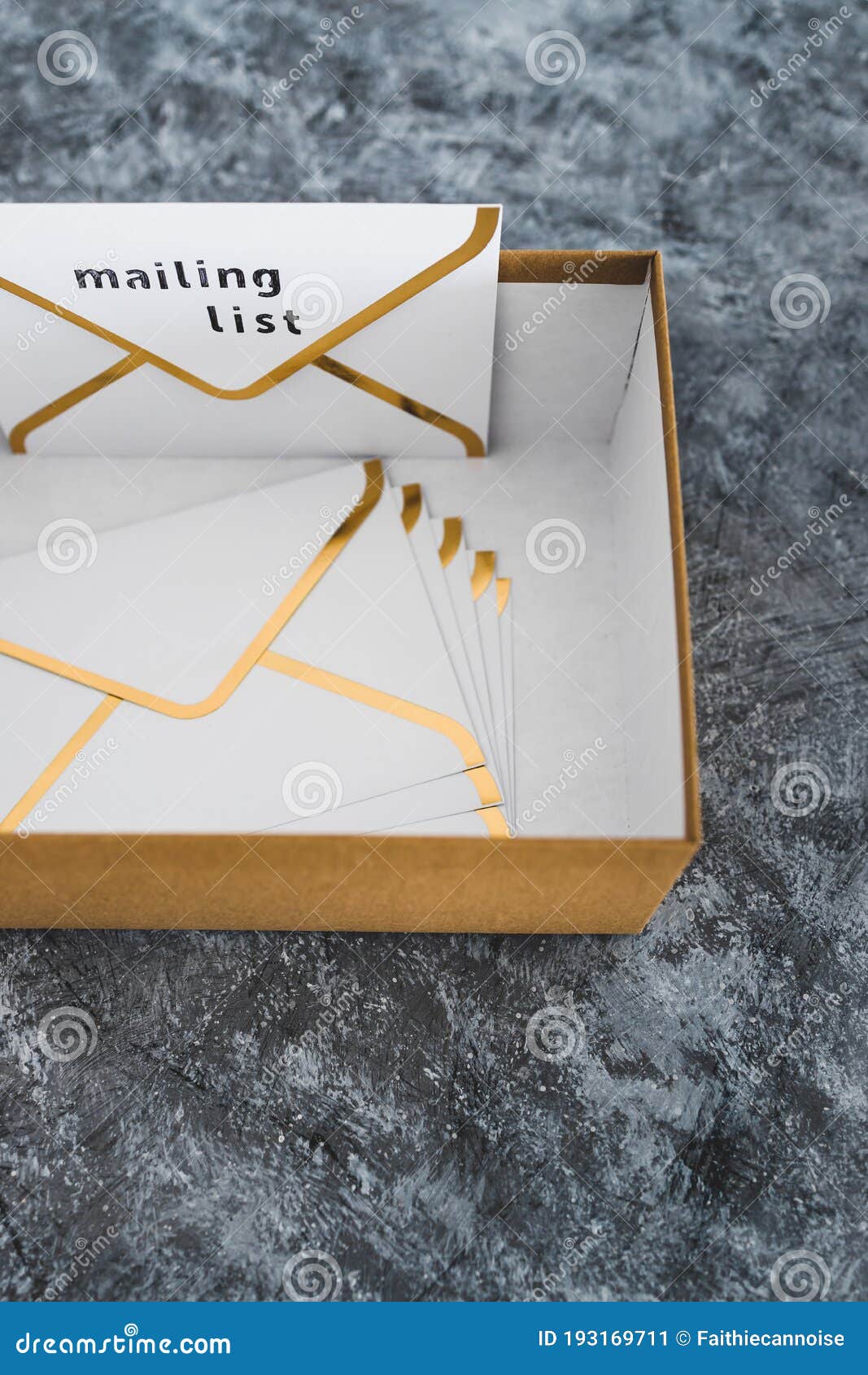 Concept of Inbox Organisation, Group of Envelopes Inside Box Metaphor ...