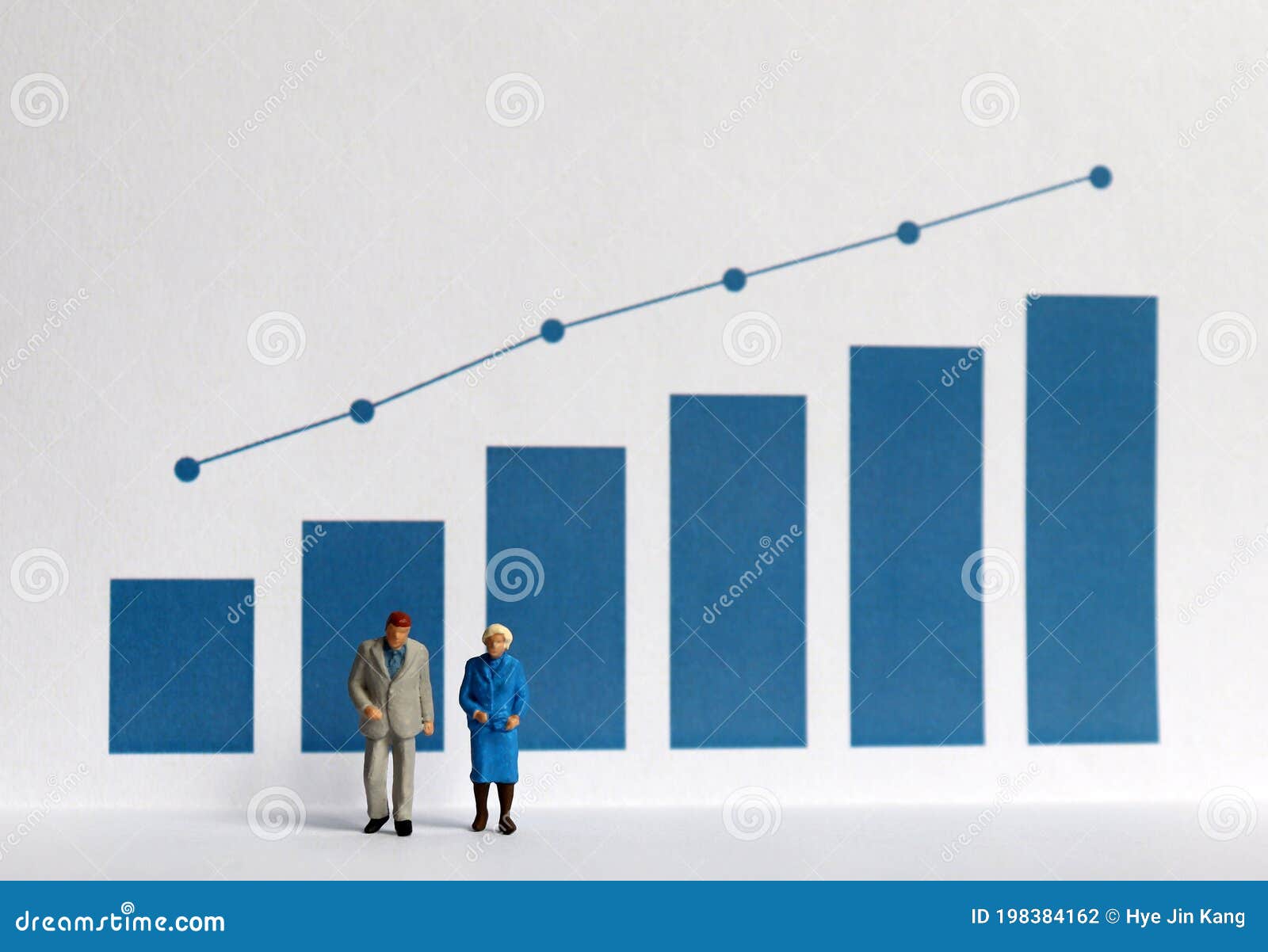 The Concept of Increasing Life Expectancy. Stock Photo - Image of ...