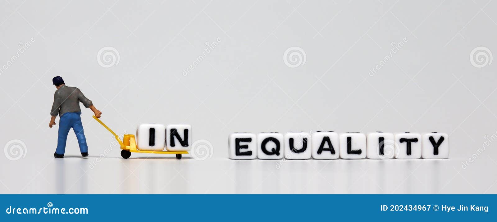 The Concept of Inequality and Equality. Stock Image - Image of carrying ...