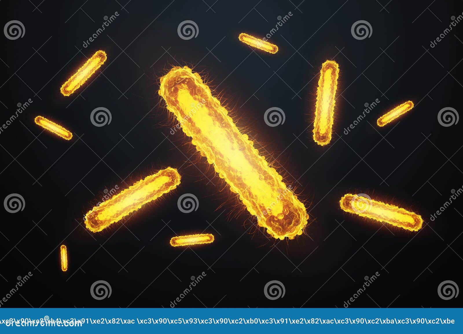 Concept Infectious Agents, Bacteria, Bacilli, E. Coli, Part of the Gut ...