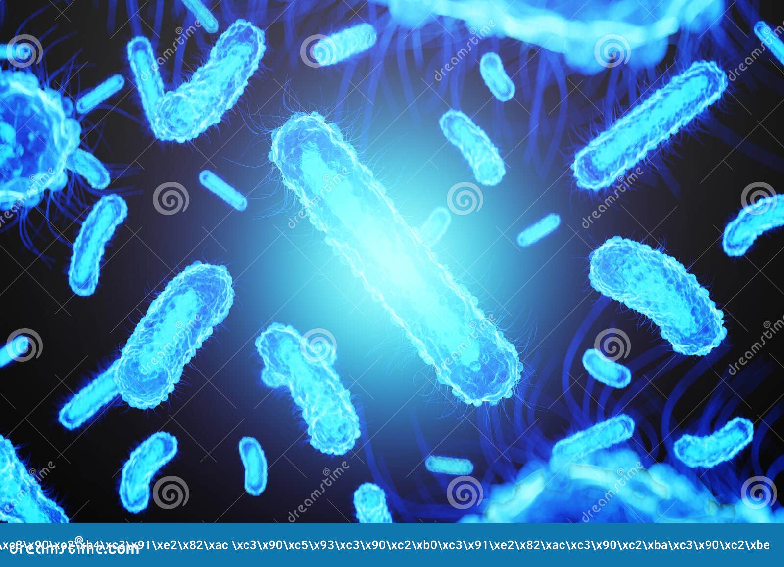 Concept Infectious Agents, Bacteria, Bacilli, E. Coli, Part of the Gut ...