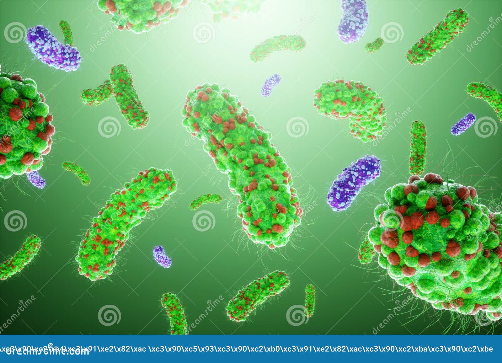 Concept Infectious Agents, Bacteria, Bacilli, E. Coli, Part of the Gut ...