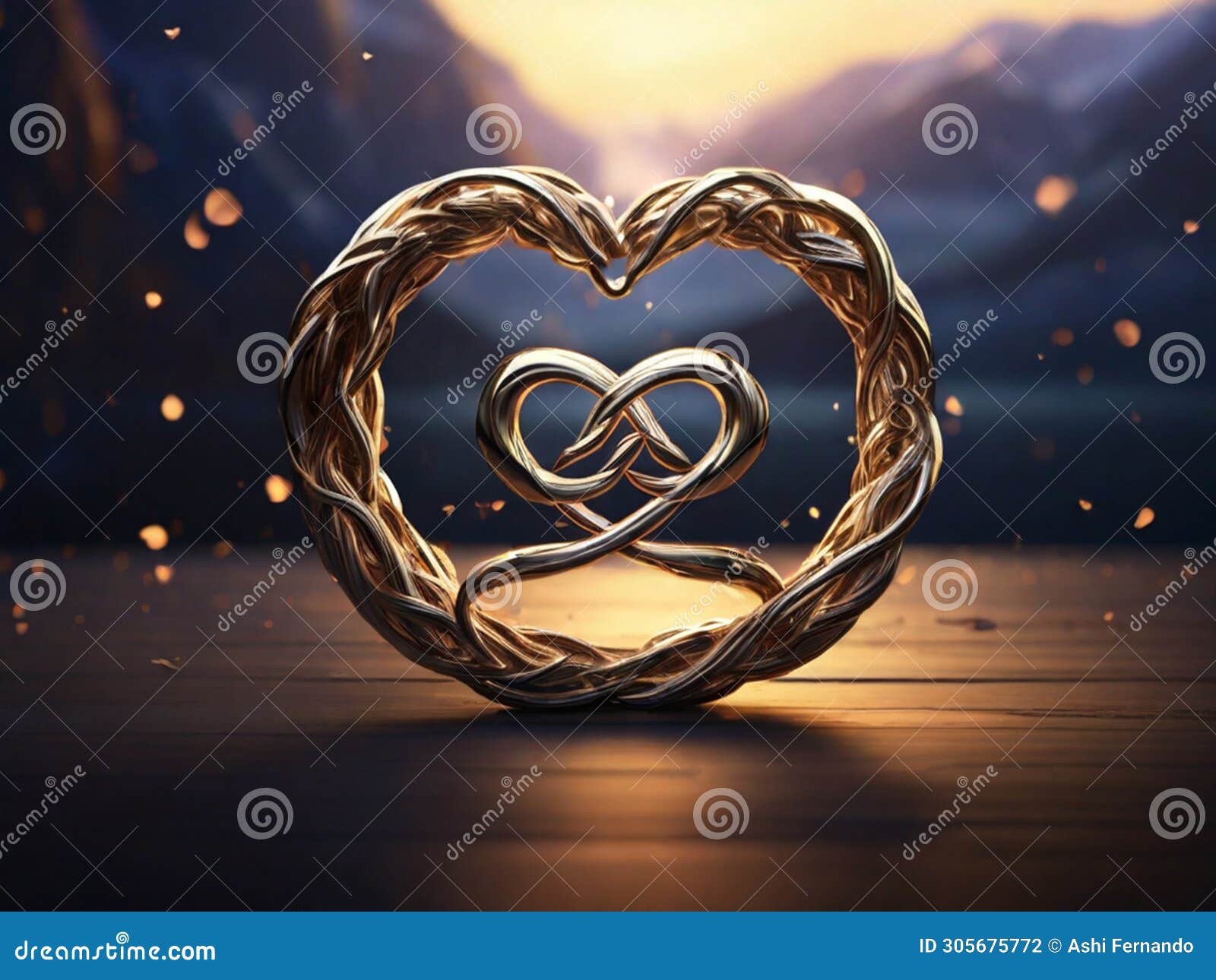 Infinite Bonds: Love S Eternal Loop Stock Illustration - Illustration ...