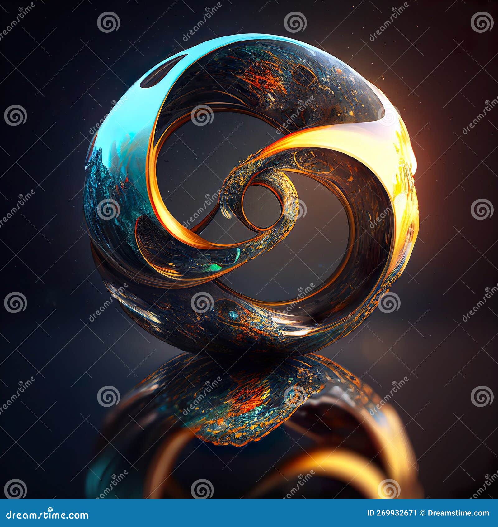 Concept of Infinity. Abstract Symbol of Infinity Stock Illustration ...