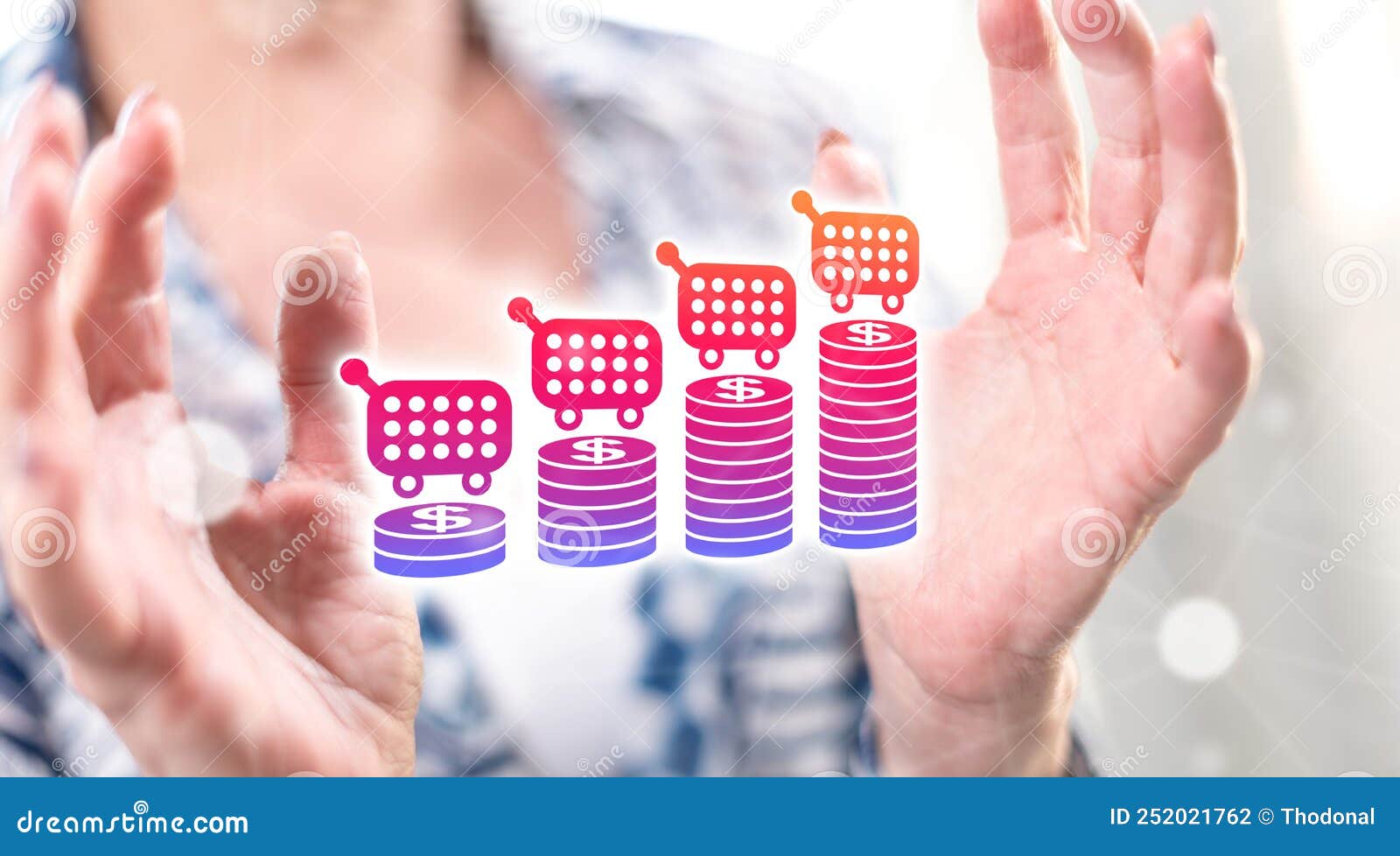 Concept of inflation stock illustration. Illustration of deflation ...