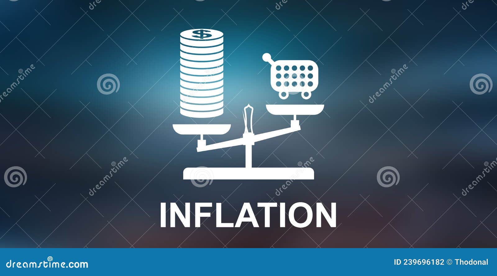 Concept of inflation stock illustration. Illustration of power - 239696182