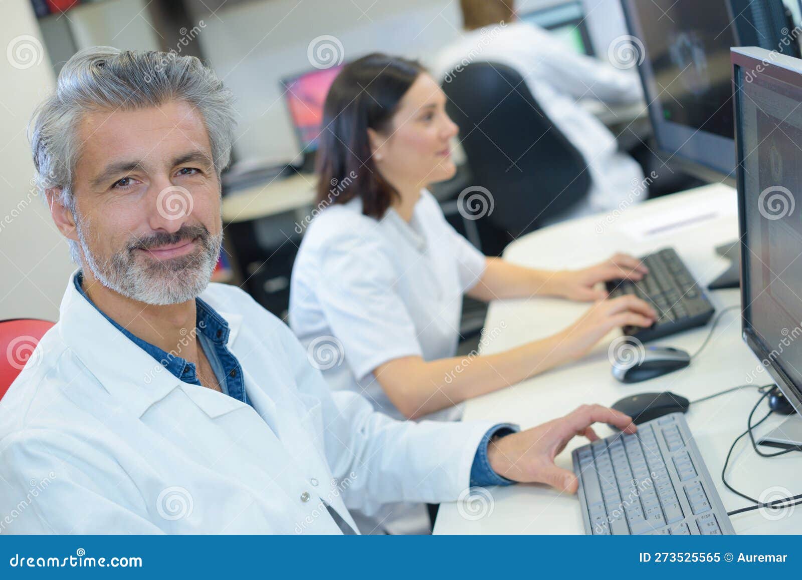 Concept Information Technology Lab Stock Image - Image of secretarial ...