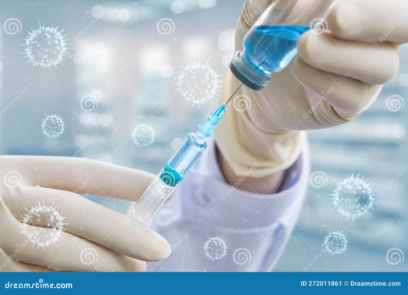 Injection Against the Spread of the Virus Stock Image - Image of ...
