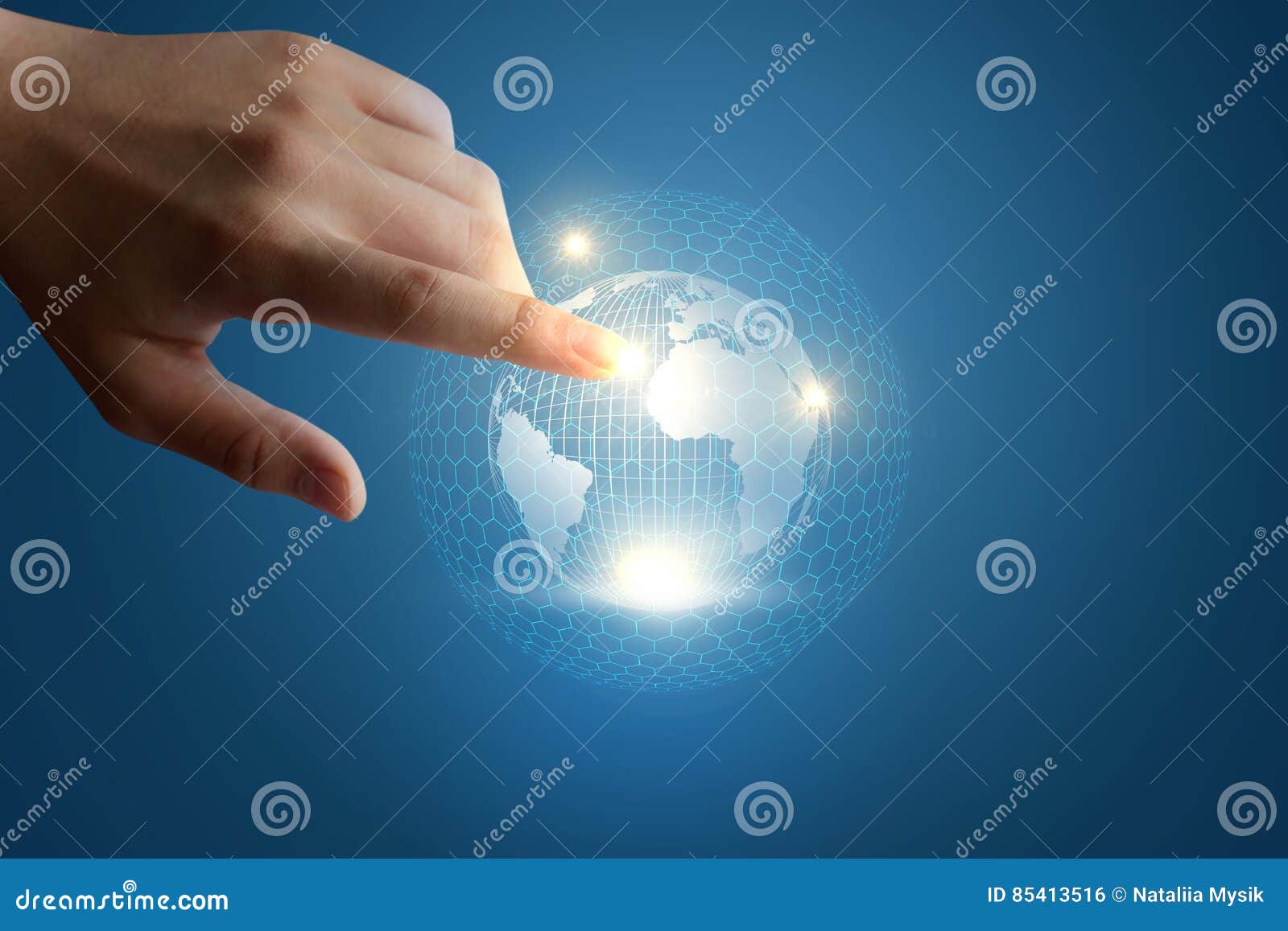 Concept of Innovative Technology in Global Business. Stock Photo ...