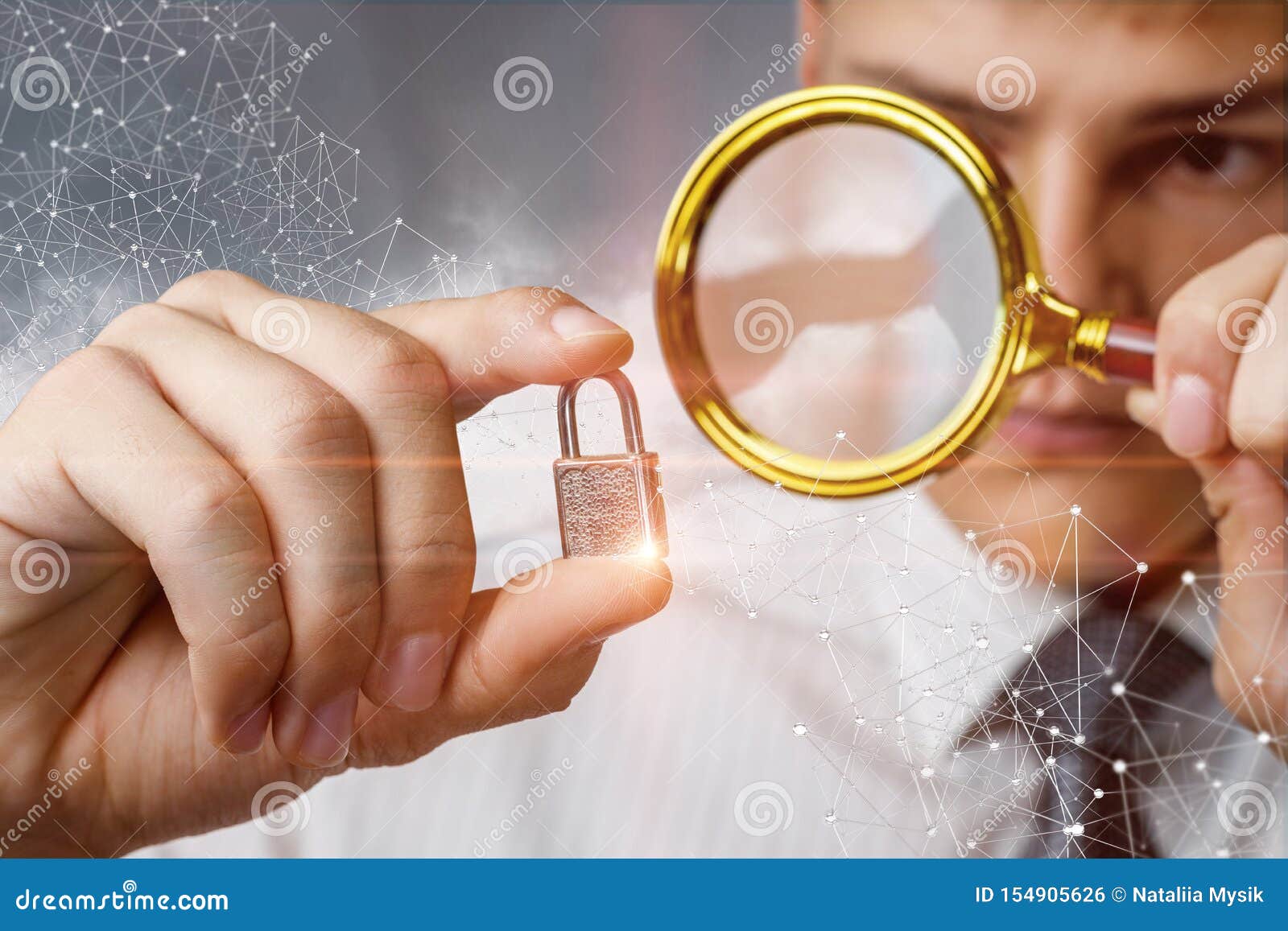 Concept of Inspection of a Security System Stock Photo - Image of ...