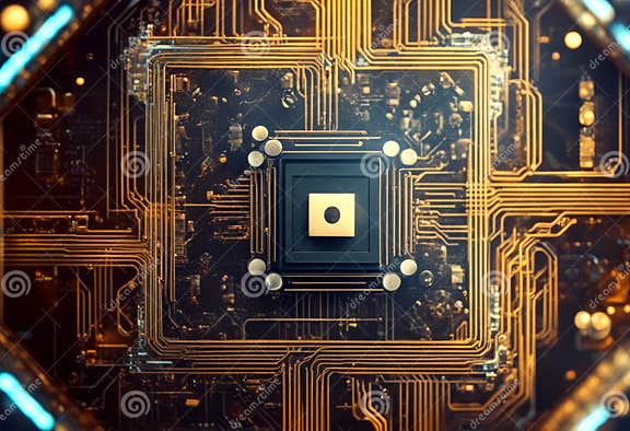 Concept Intelligence Chip Generated Artificial Ai Image Conceptual ...