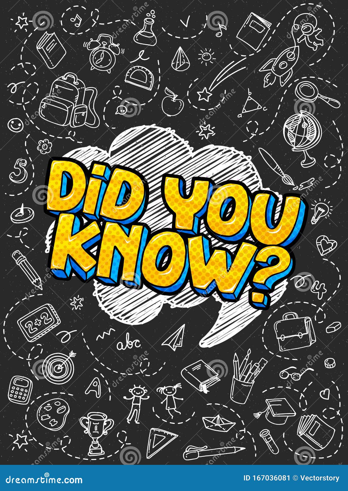 Did You Know Comic In Flat Style. Question Mark Cartoon Vector ...