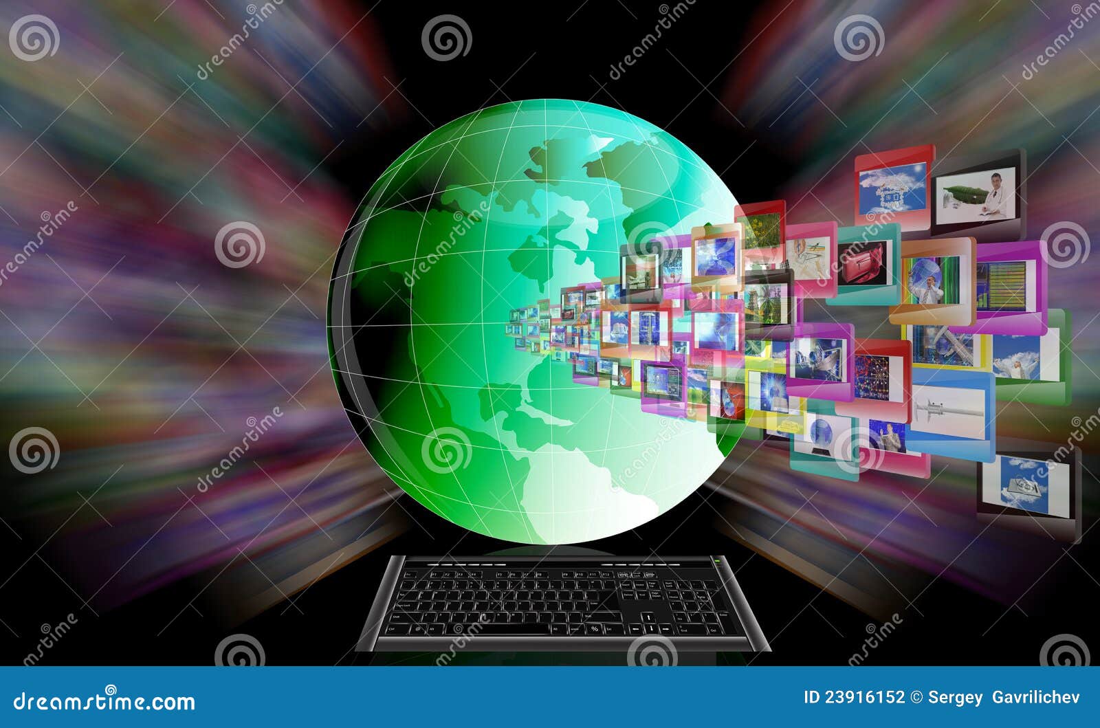 The concept the Internet stock illustration. Illustration of icon ...