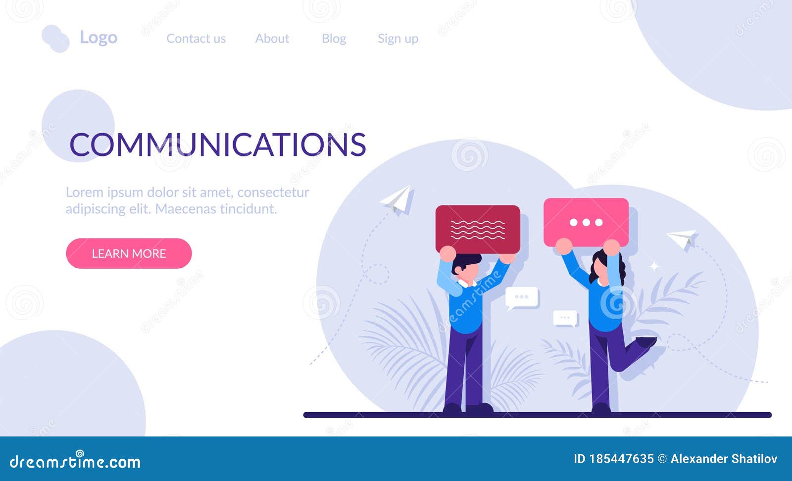 Concept of Internet Communication, Instant Messaging, Chatting, Online ...