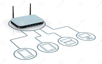 Concept of Internet Network Stock Illustration - Illustration of ...