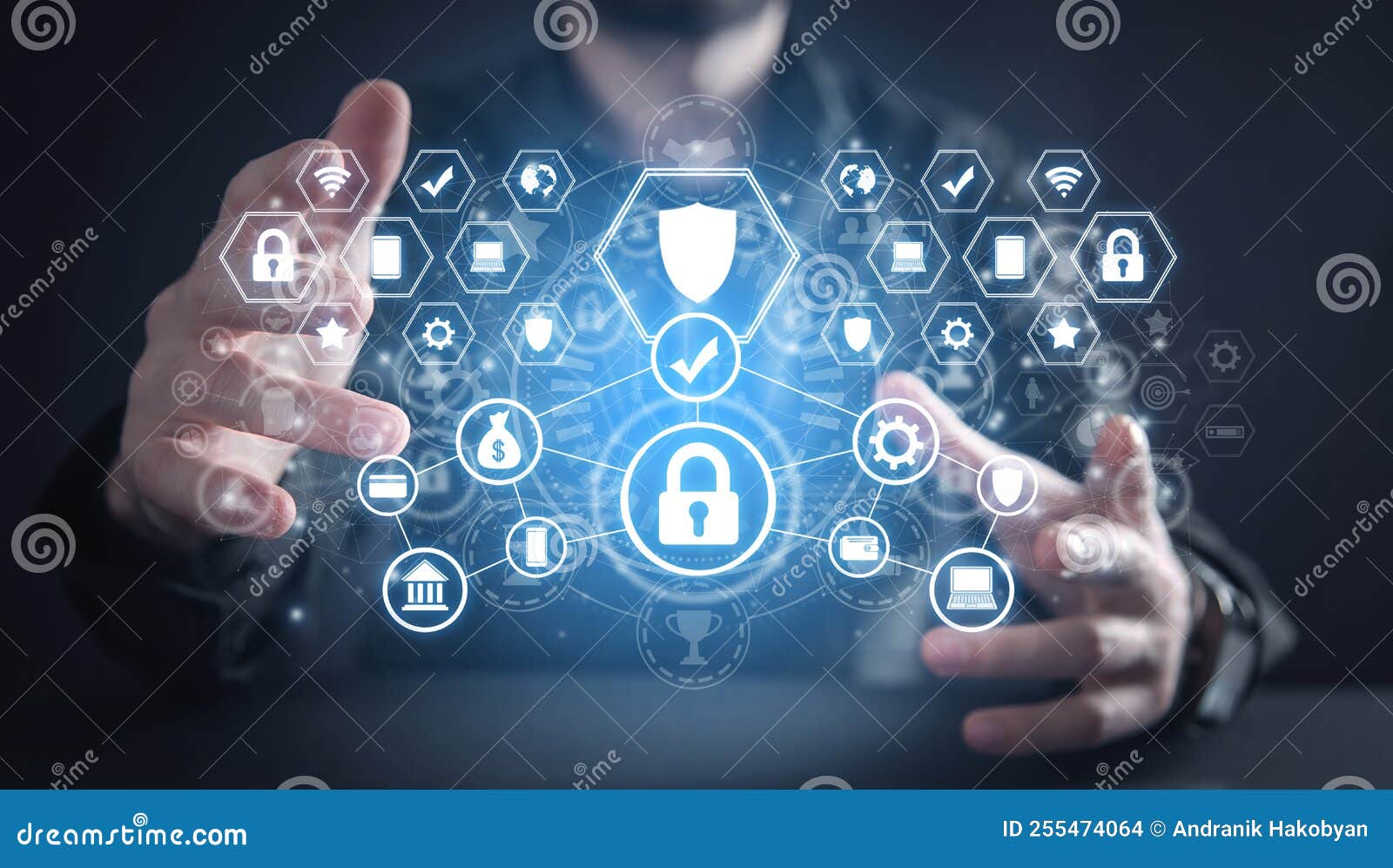 Concept of Internet Security. Network. Technology Stock Photo - Image ...