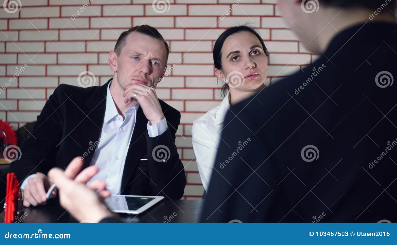 The Concept of Interview with Candidate and Two of the Interviewer ...