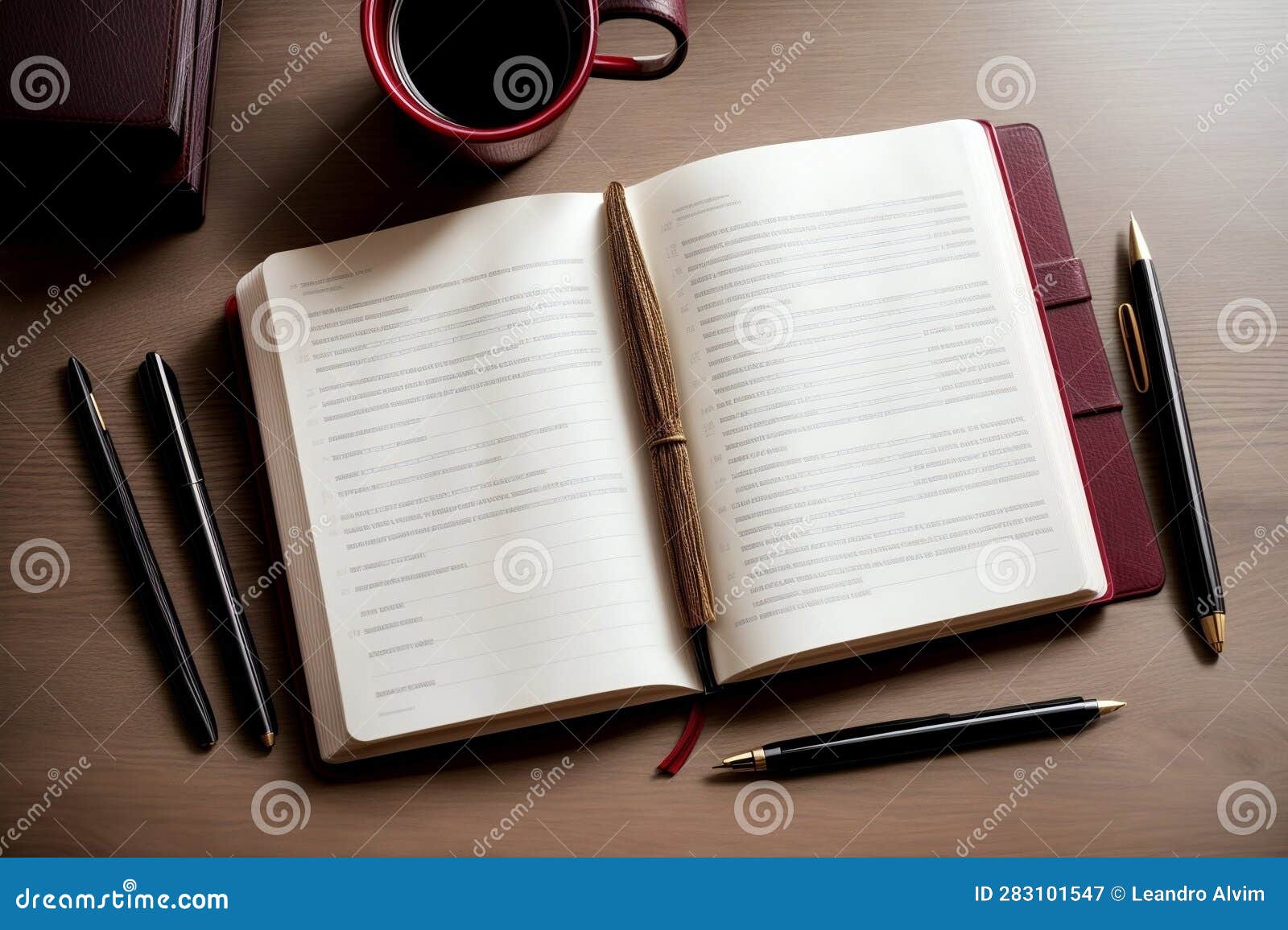 Intricate Details of a Realistic Notebook.AI Generated Stock ...