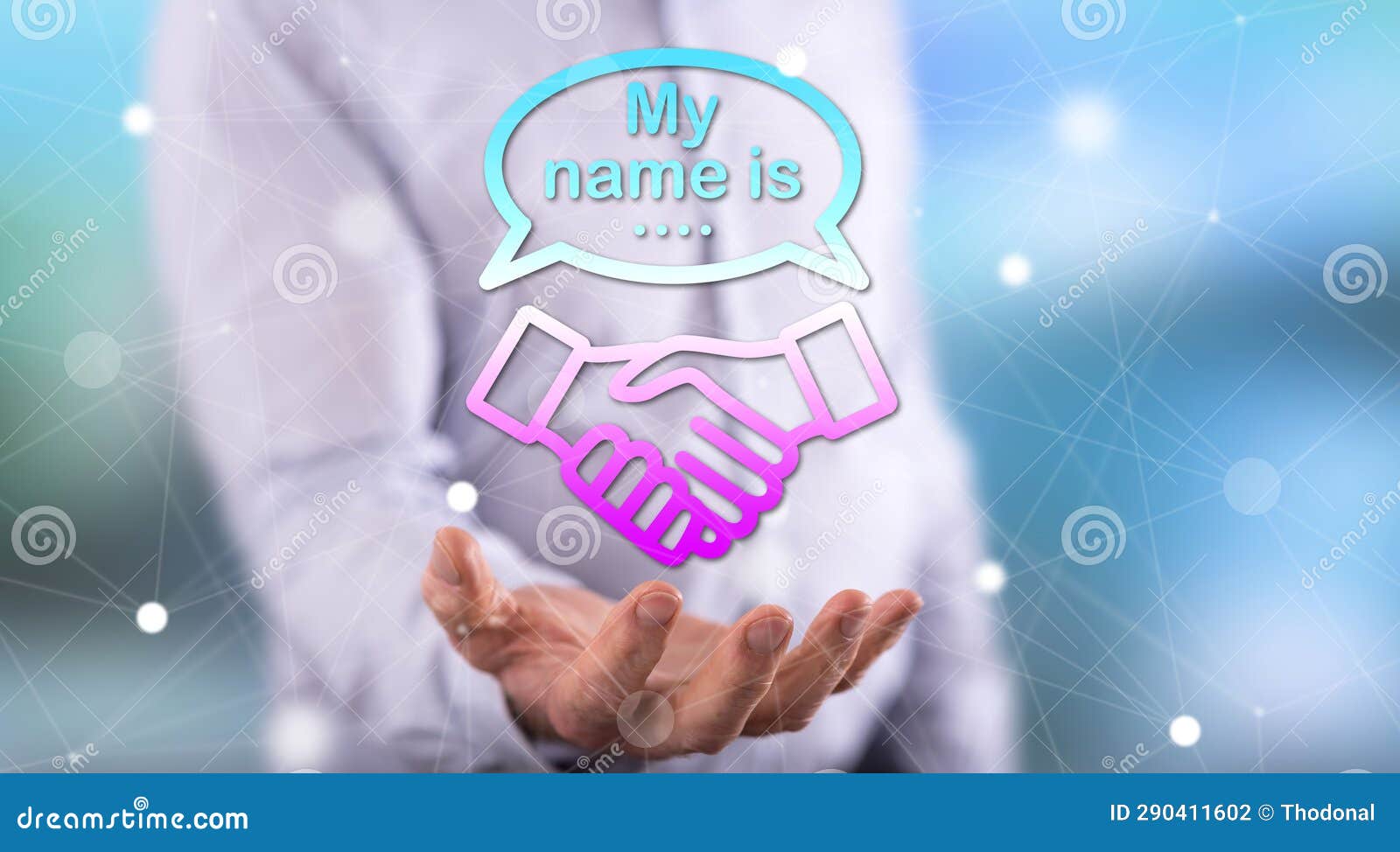 Concept of introduction stock photo. Image of start - 290411602