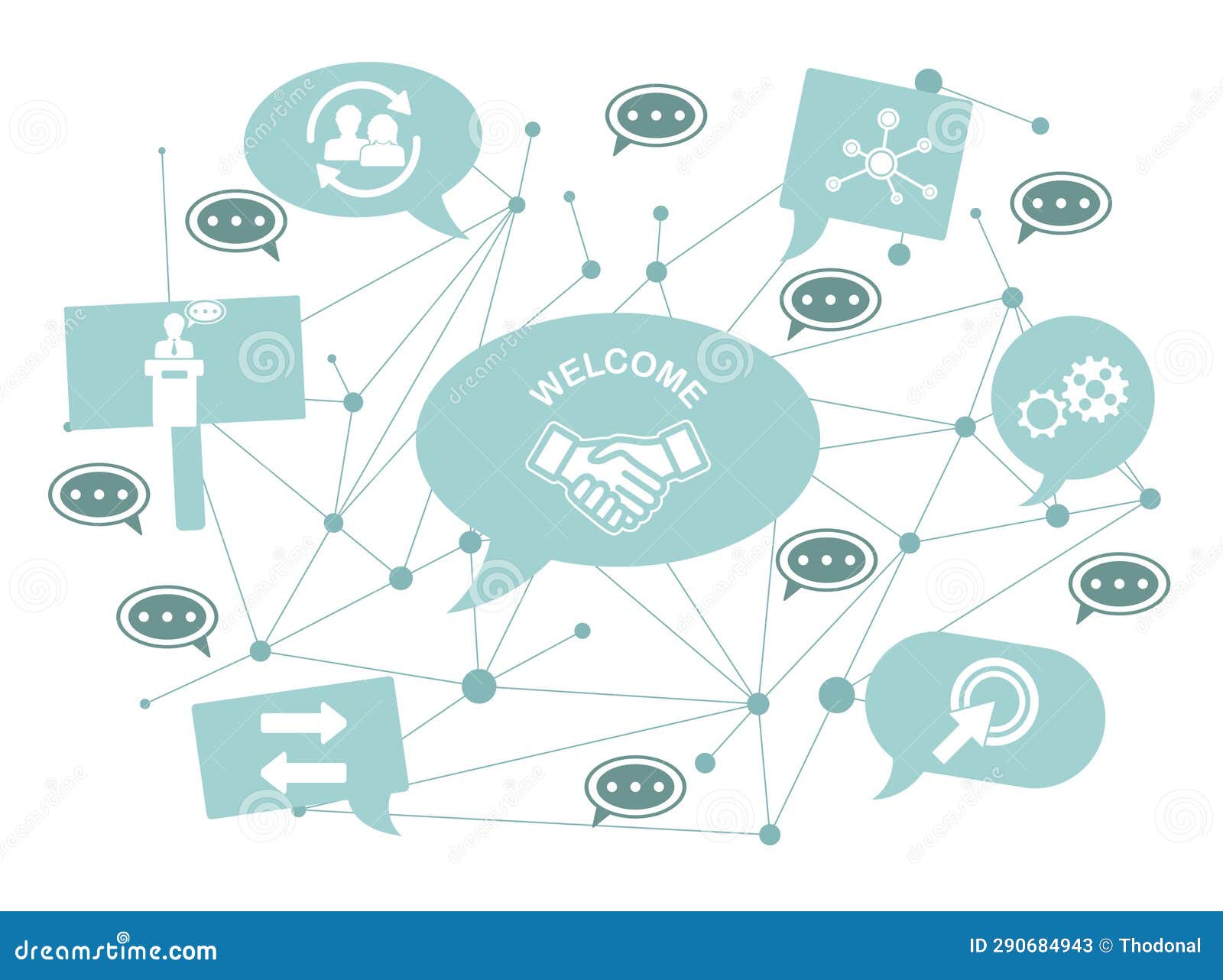 Concept of introduction stock illustration. Illustration of handshake ...