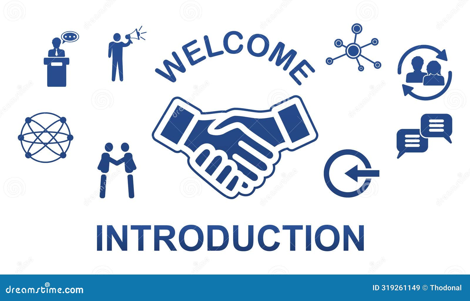 Concept of introduction stock illustration. Illustration of people ...