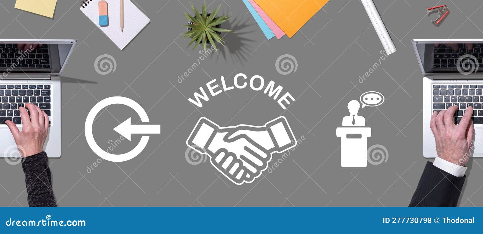 Concept of introduction stock photo. Image of welcome - 277730798