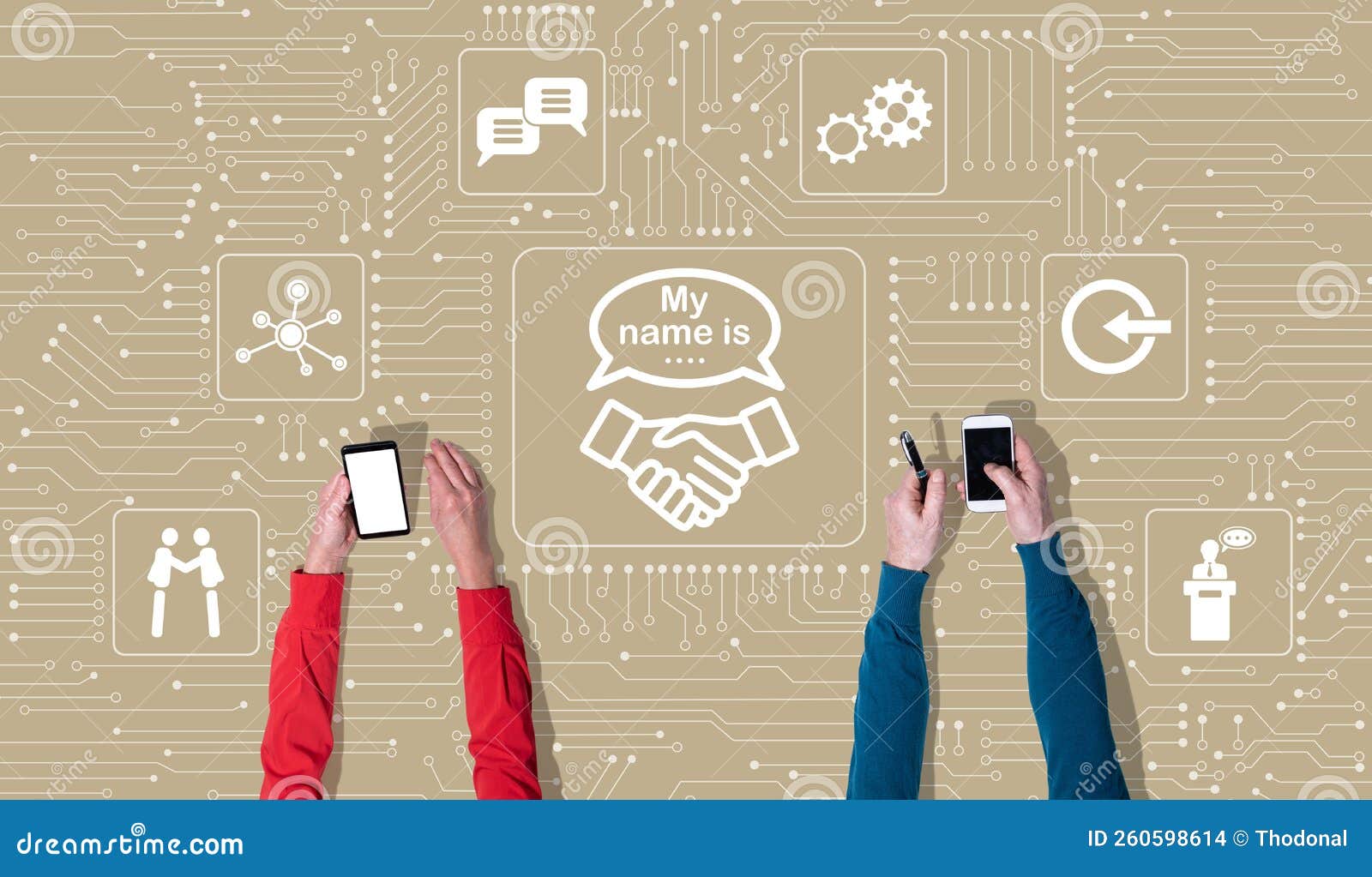 Concept of introduction stock photo. Image of introduction - 260598614