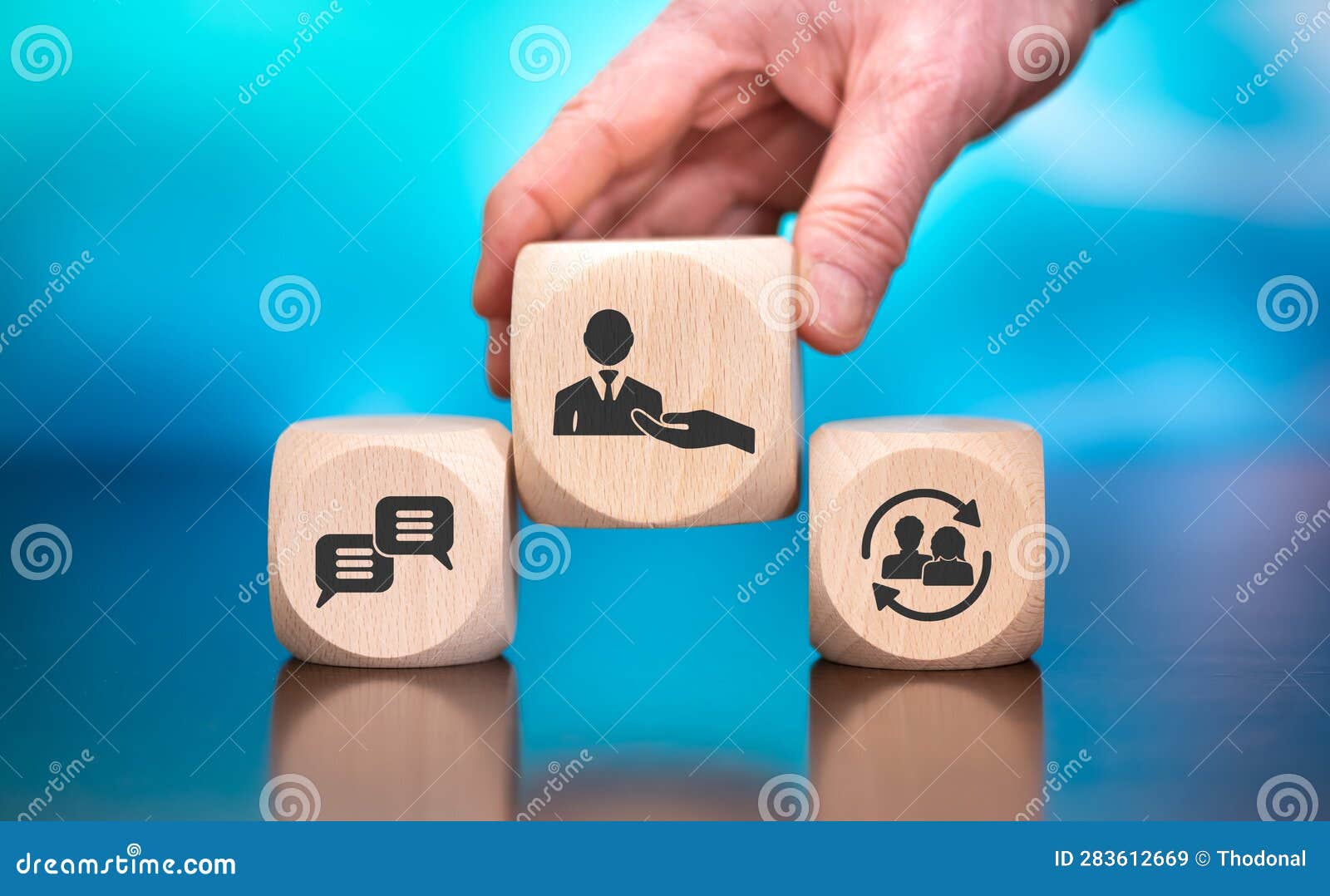 Concept of introduction stock image. Image of hand, block - 283612669