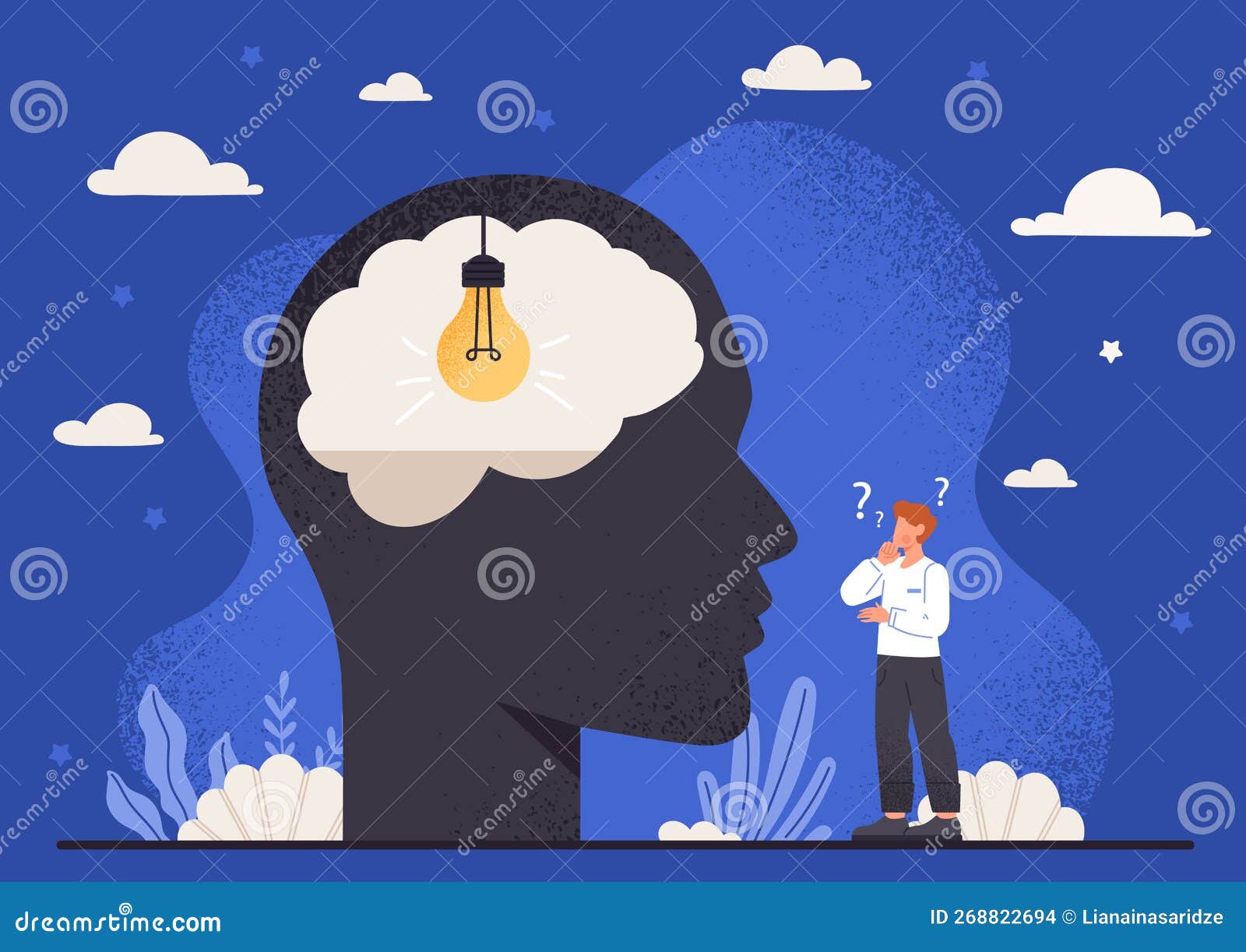 Concept of intuition stock vector. Illustration of mindfulness - 268822694