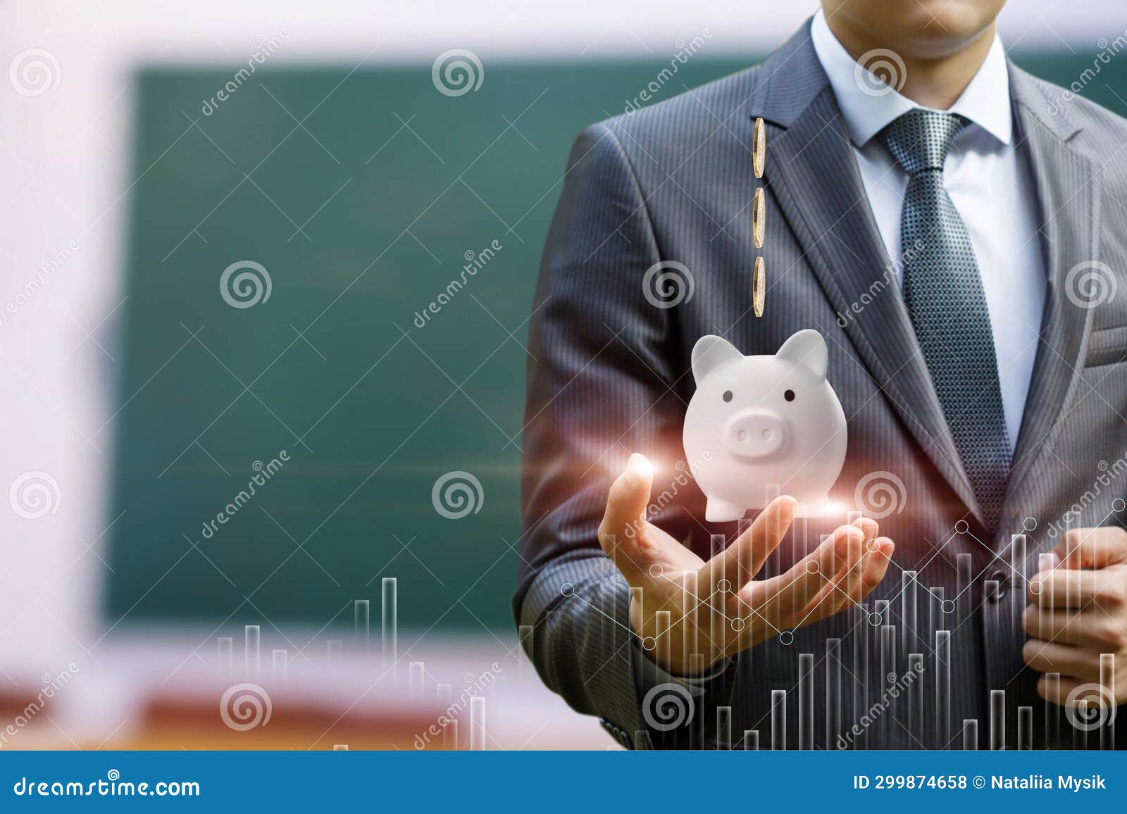 The Concept of Investment and Savings in Study Stock Photo - Image of ...