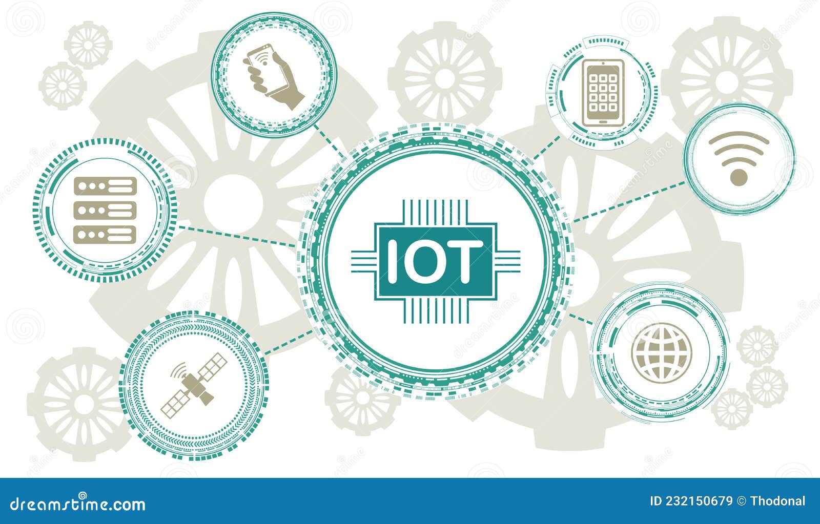 Concept of iot stock illustration. Illustration of connectivity - 232150679
