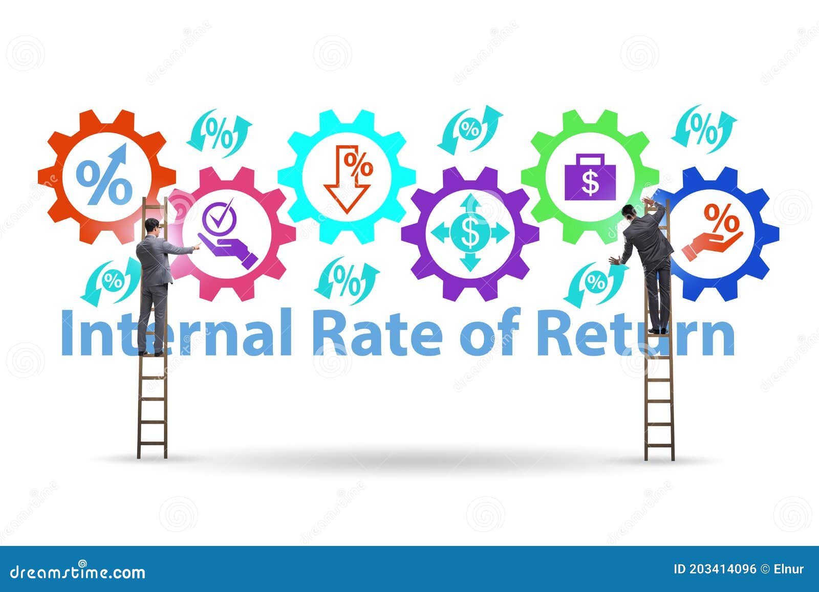 Concept of IRR - Internal Rate of Return Stock Photo - Image of income ...