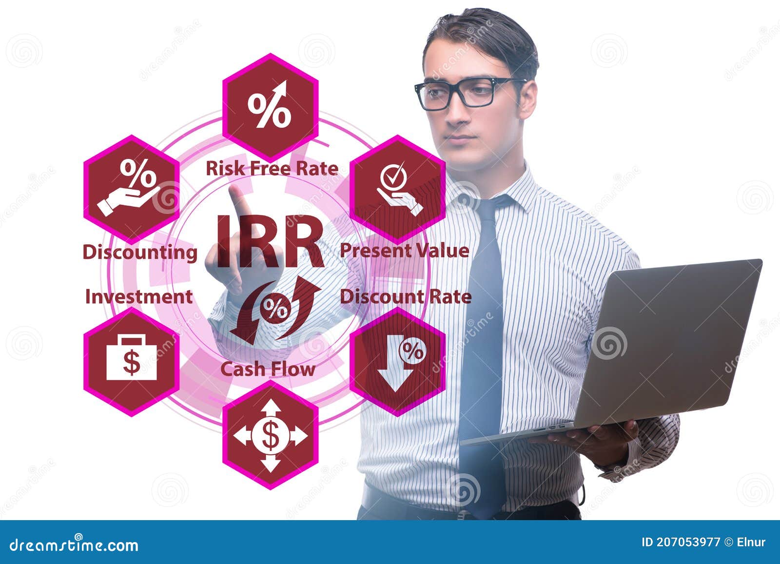 Concept of IRR - Internal Rate of Return Stock Image - Image of ...