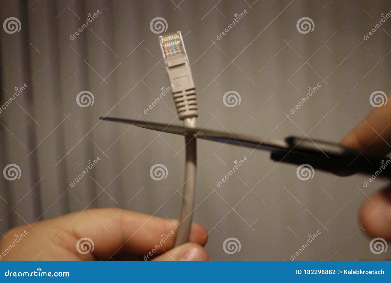 Concept Photo of Cutting Cable Cord Stock Photo - Image of cutter, last ...