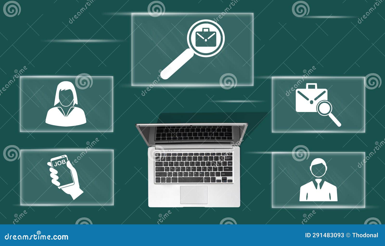 Concept of job search stock illustration. Illustration of economy ...
