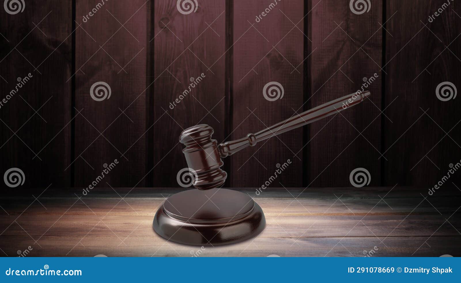 The Concept of Judging and Law. Judge S Gavel on an Old Board Stock ...