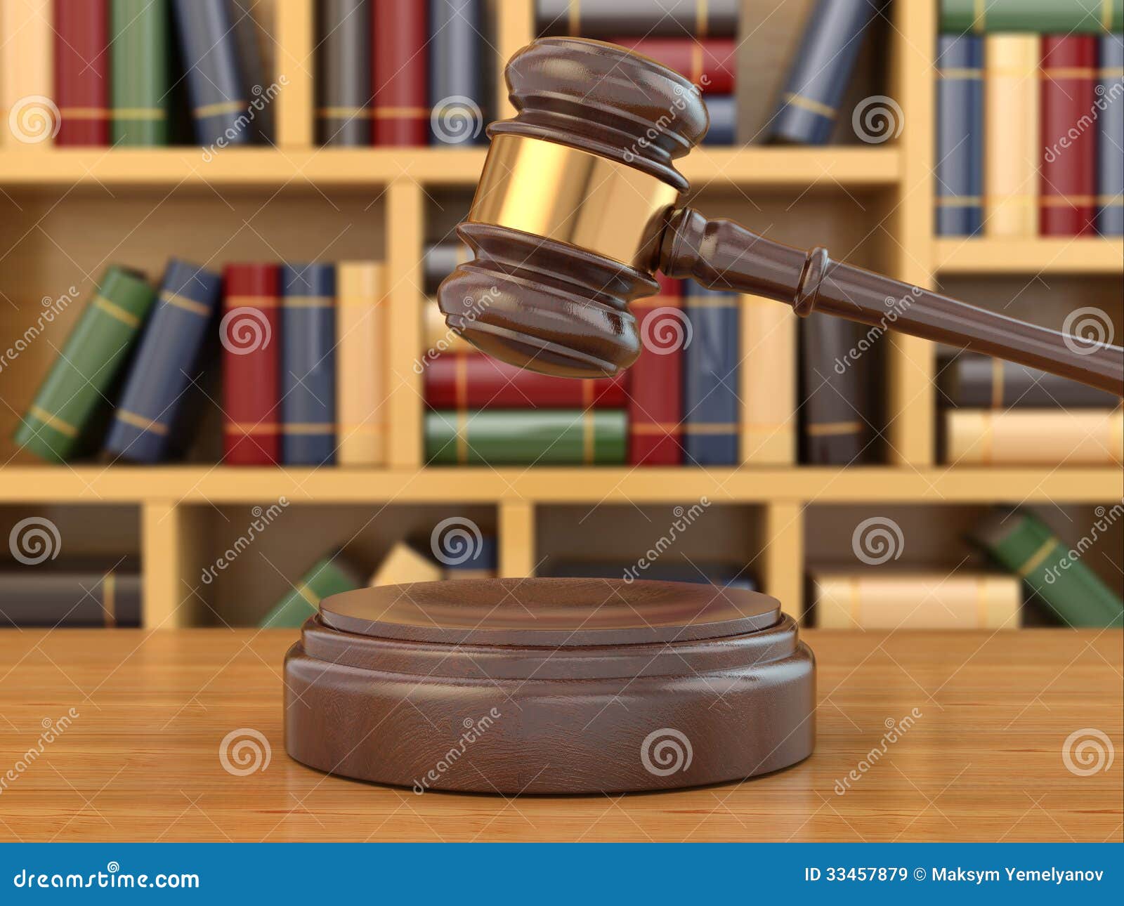 Justice Gavel With Brick House Stock Photography | CartoonDealer.com ...