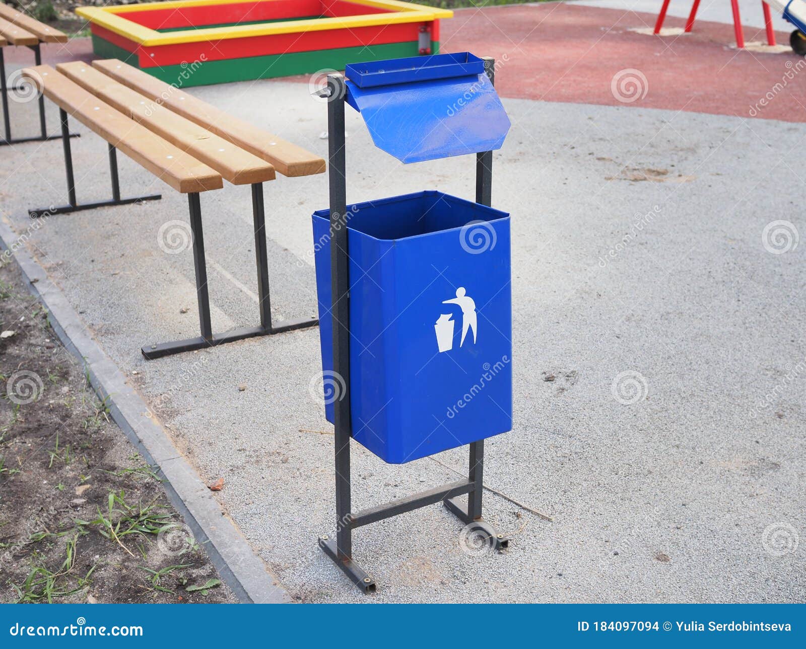 Concept of Keep Tidy Shown by Litter Bin Trash Can in Children`s ...