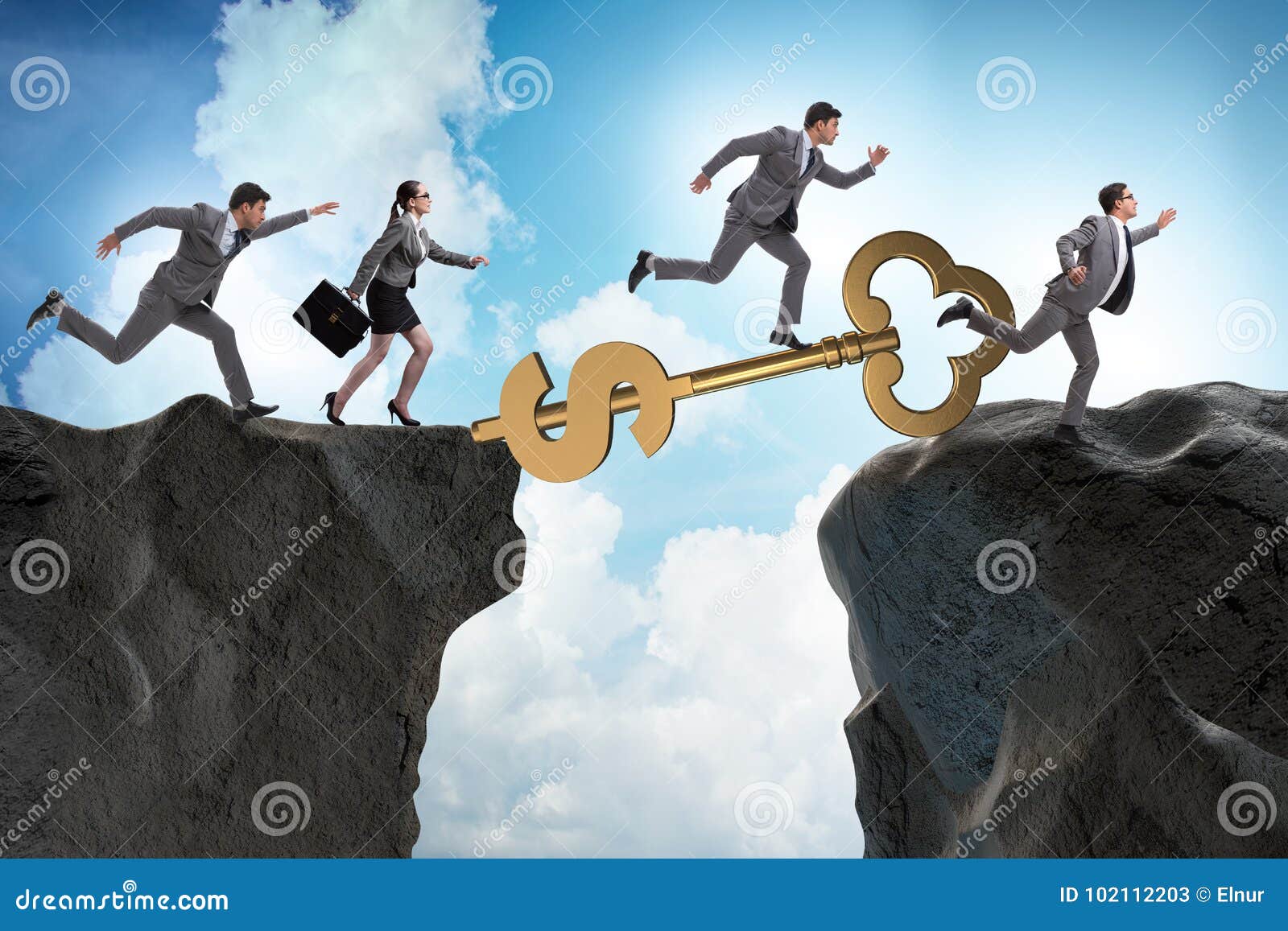 The Concept of Key To Financial Success and Prosperity Stock Image ...