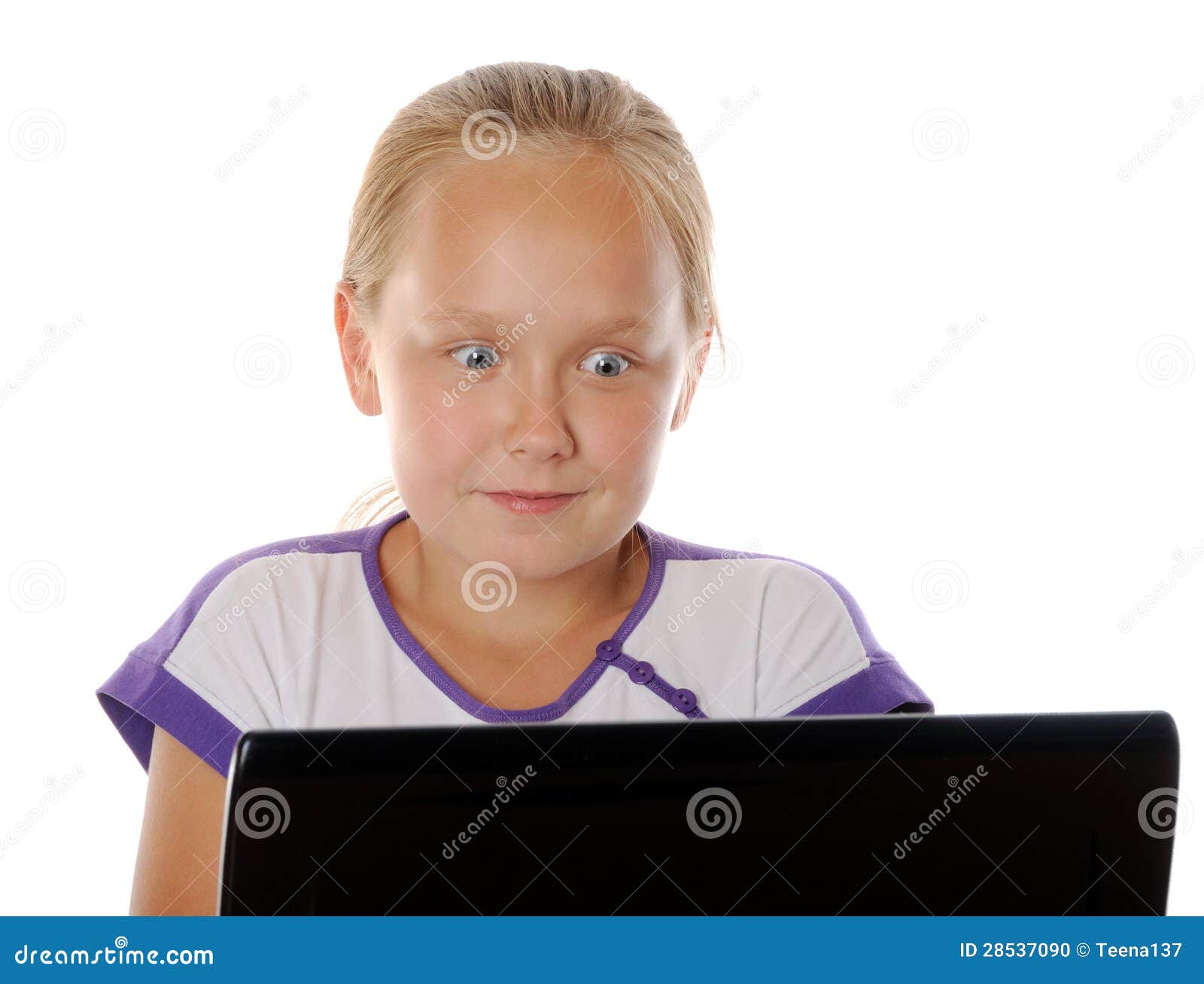 Concept of Kids Usind Unsafe Internet Surfing Stock Photo - Image of ...