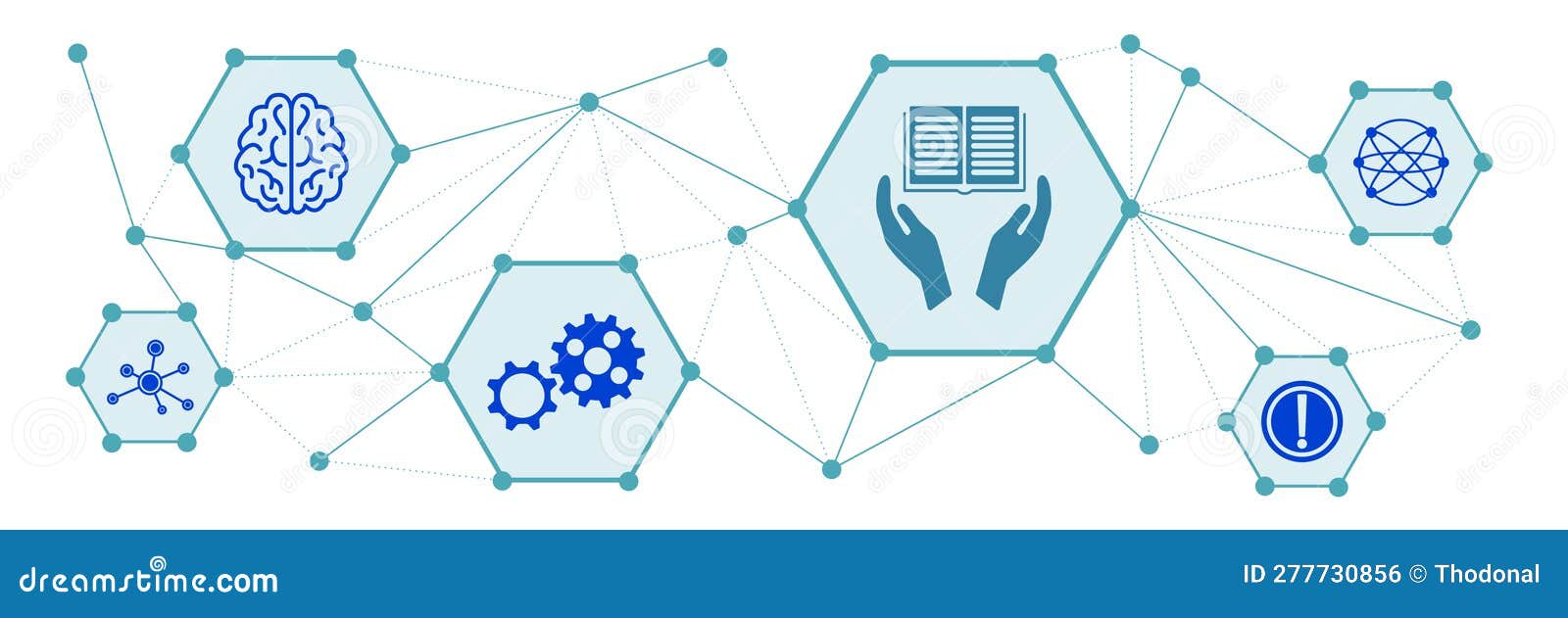 Concept of knowledge stock illustration. Illustration of connection ...