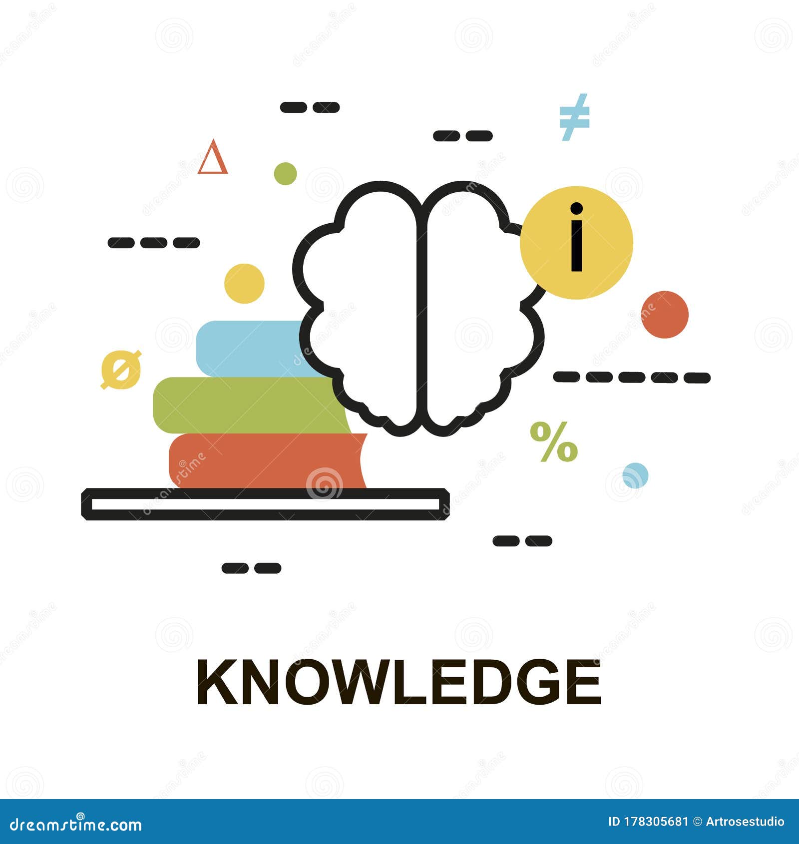 Concept of Knowledge icon stock vector. Illustration of knowledge ...