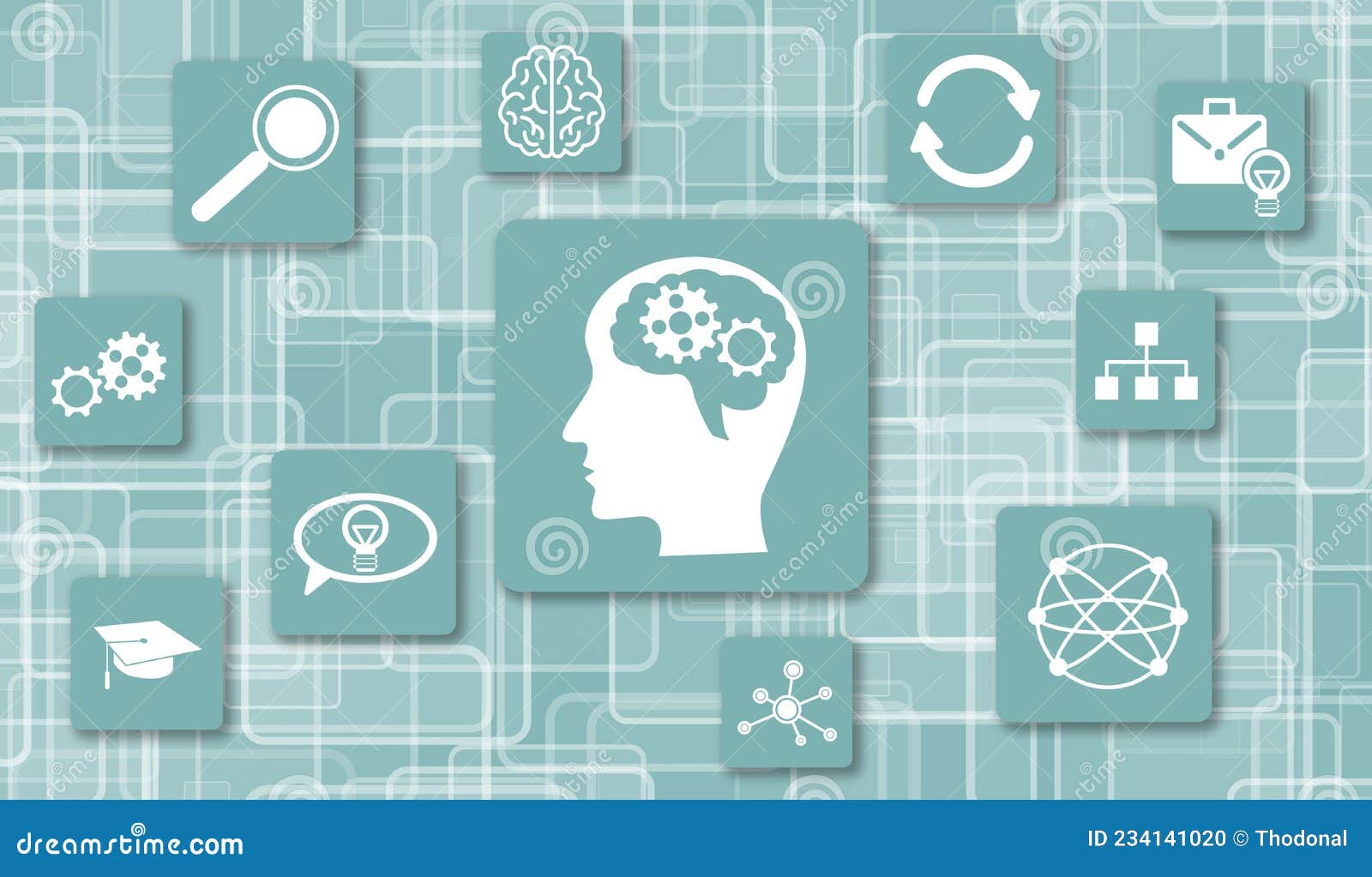 Concept of knowledge stock illustration. Illustration of school - 234141020